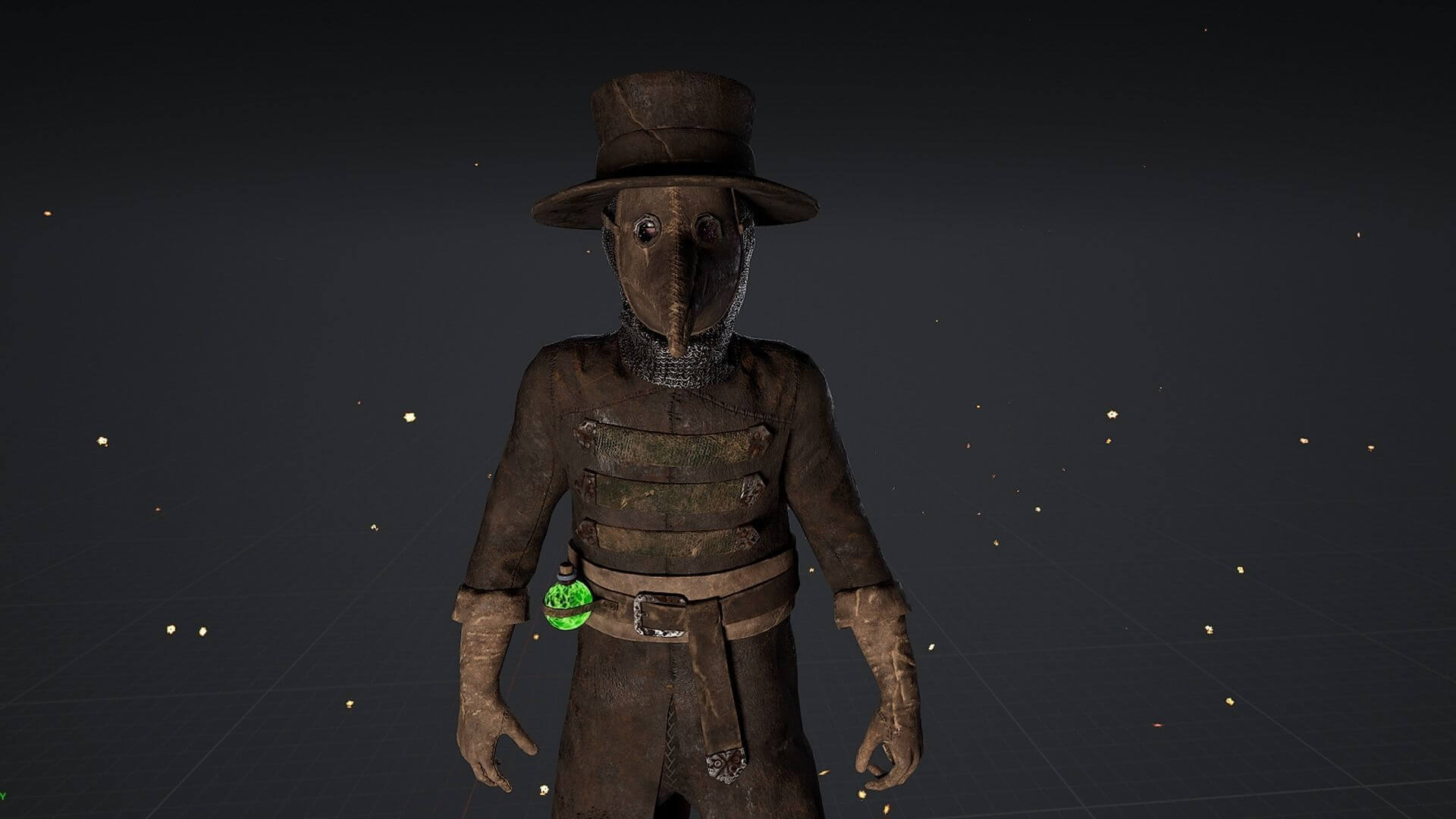 Plague Doctor Character - 3D Model by HelenNova