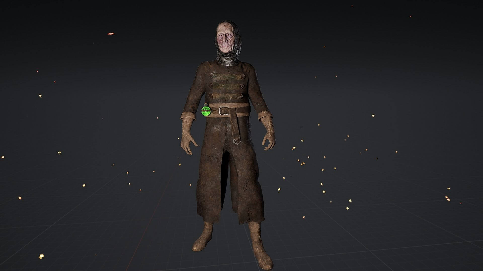 Plague Doctor Character - 3D Model by HelenNova