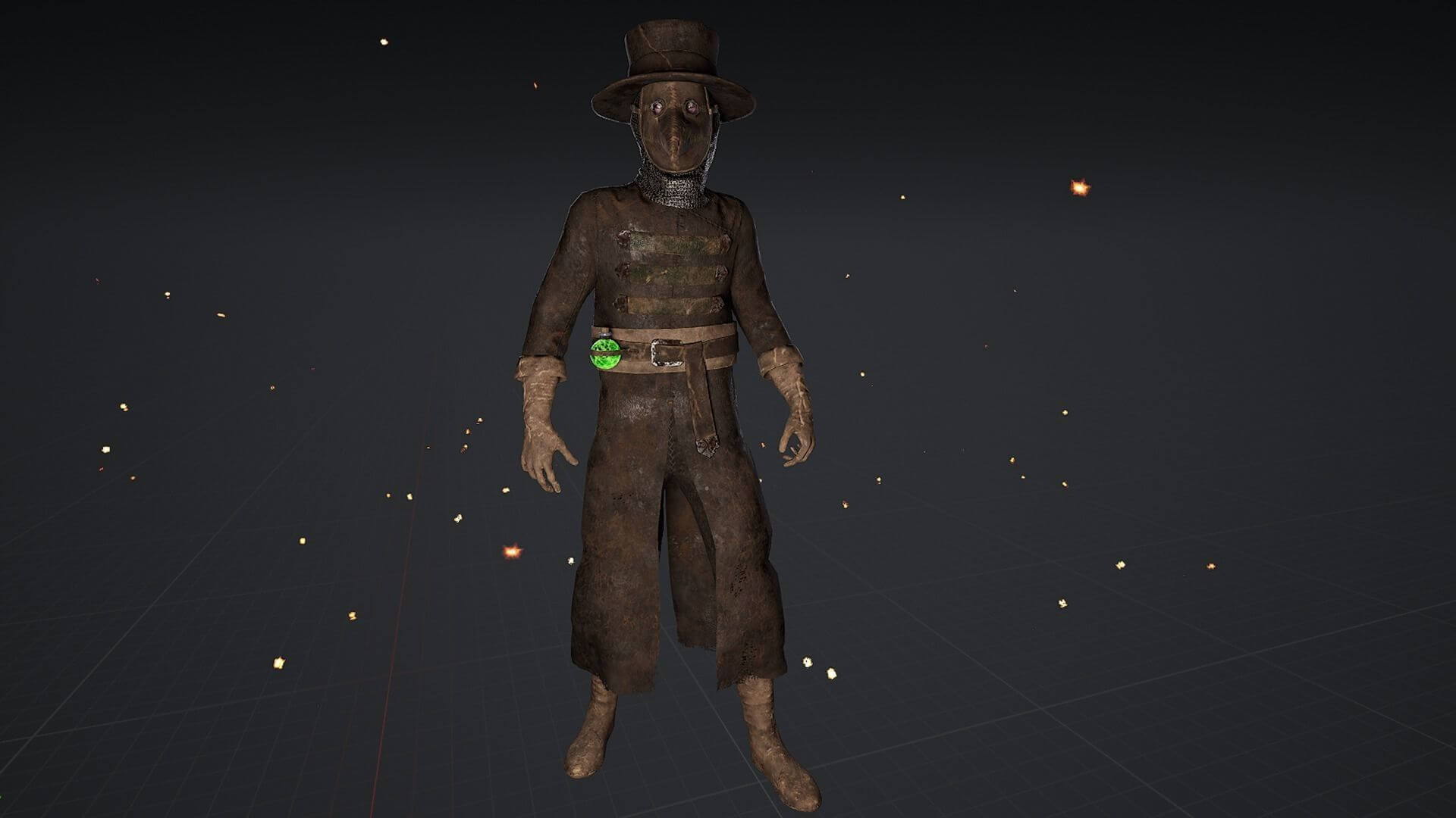 Plague Doctor Character - 3D Model by HelenNova