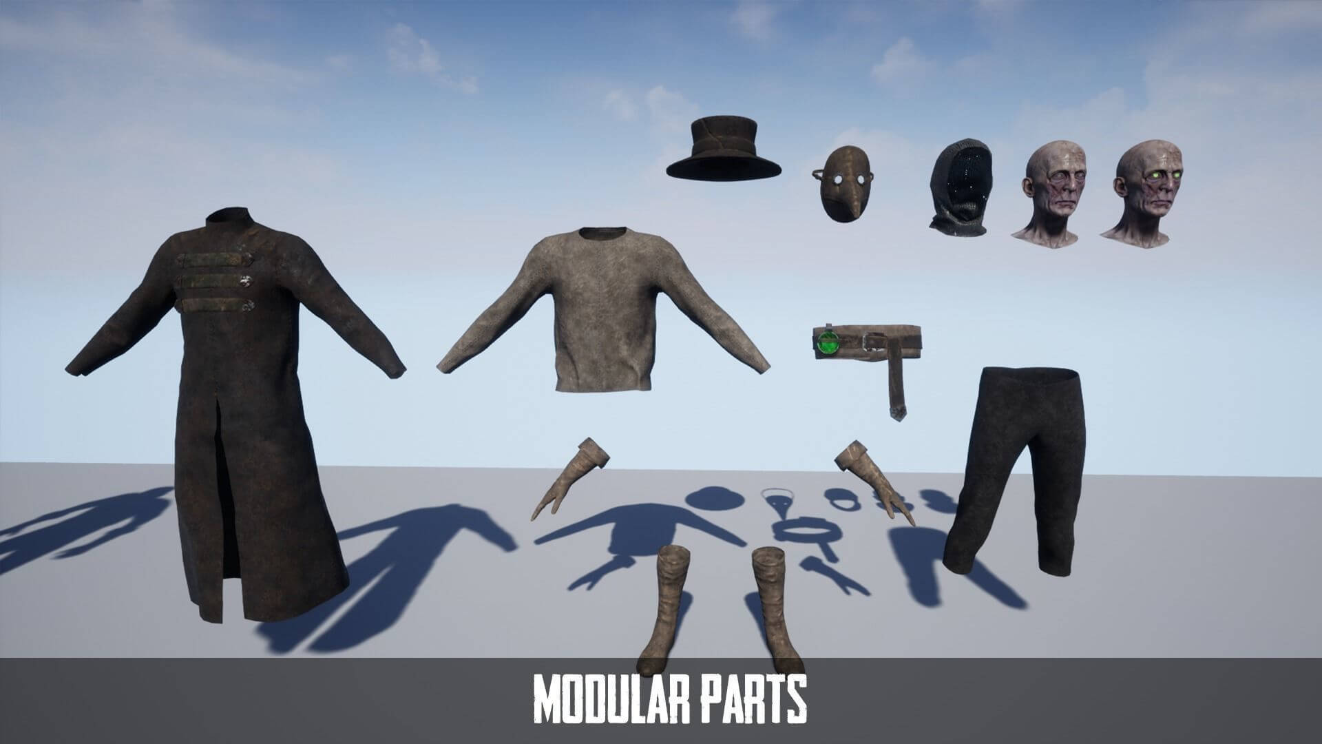 Plague Doctor Character - 3D Model by HelenNova