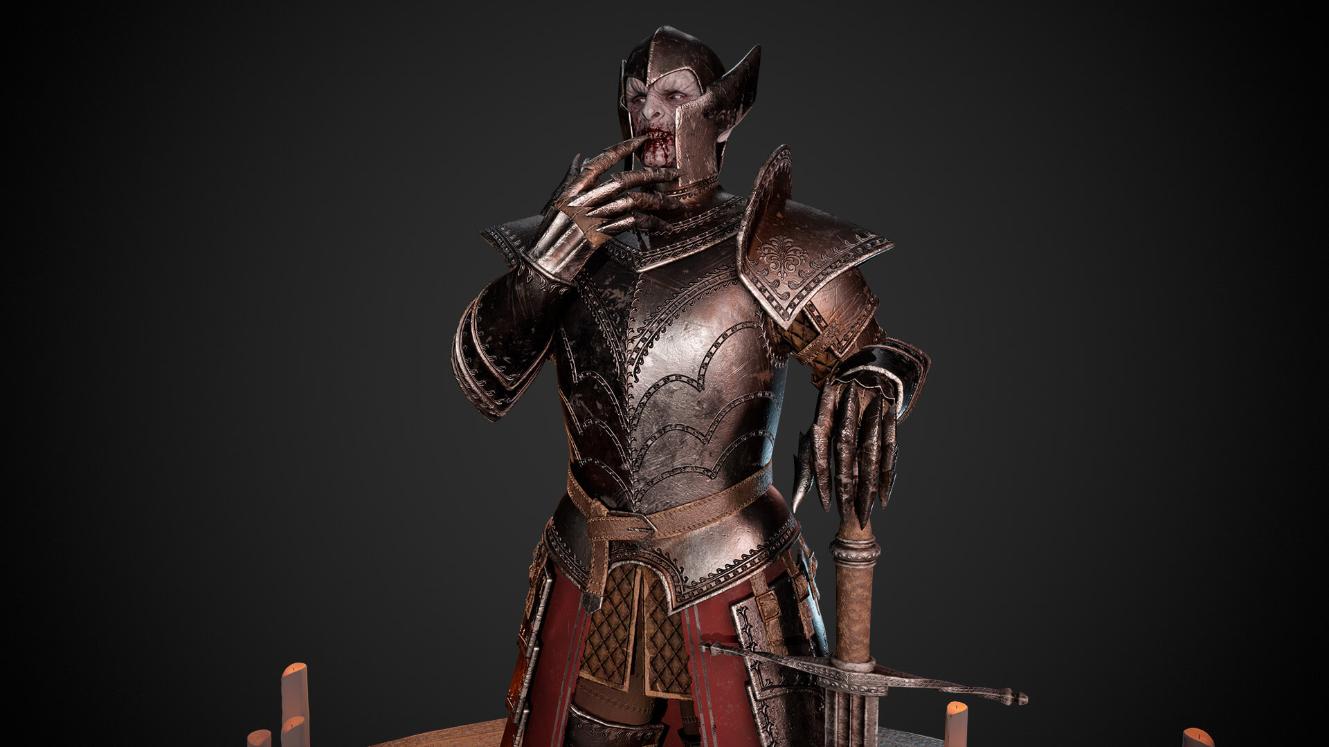 Vampire Lord Character - 3D Model by HelenNova