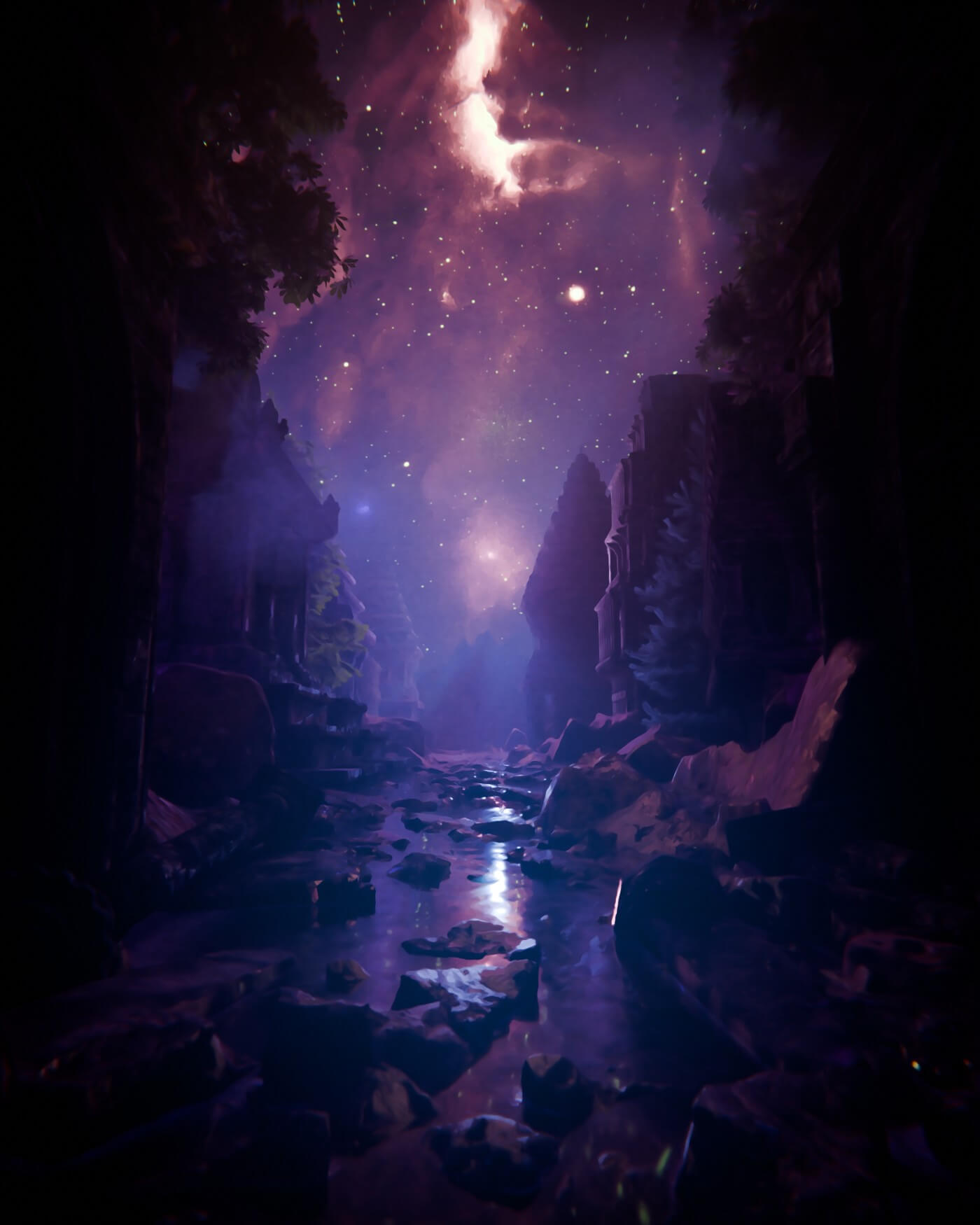 Deep Purple 3D Render, Digital Art by HelloRuler