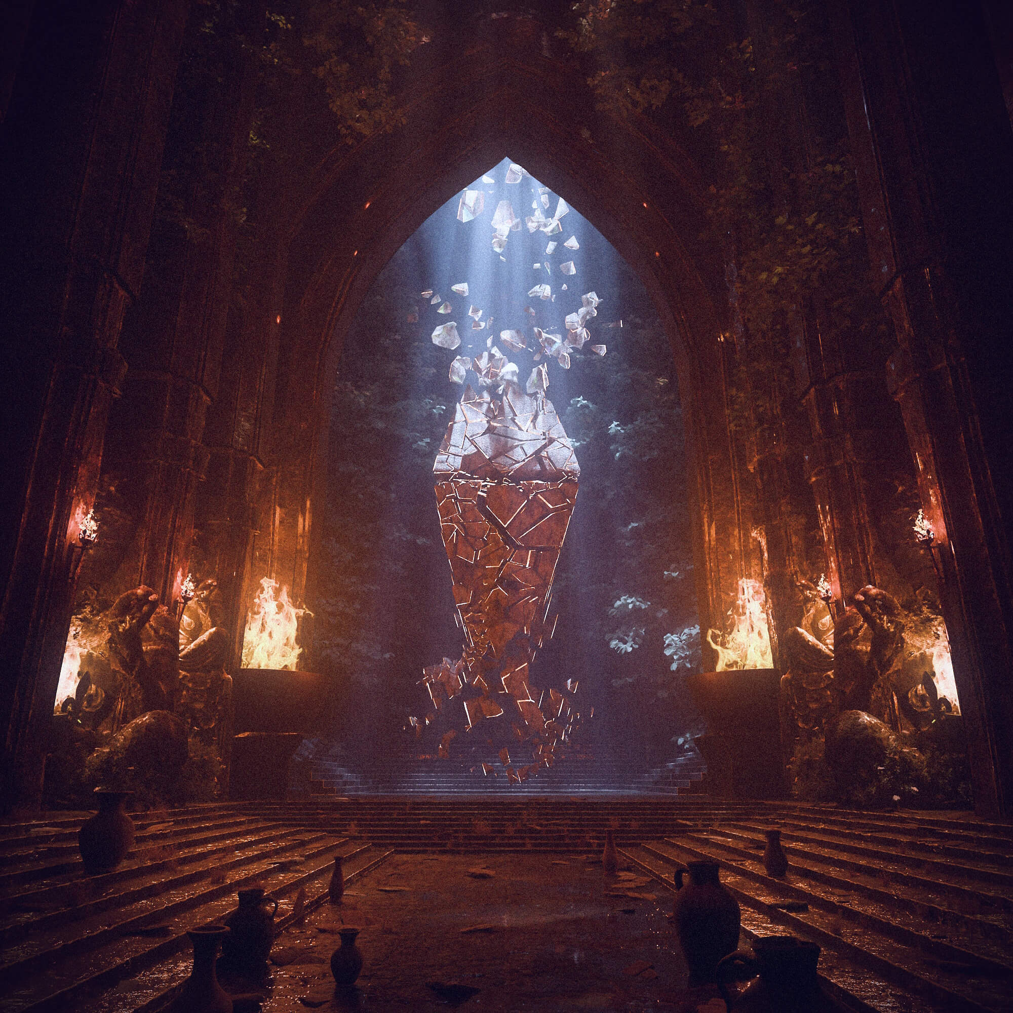 SHATTERED RELIC 3D Render, Digital Art by HelloRuler