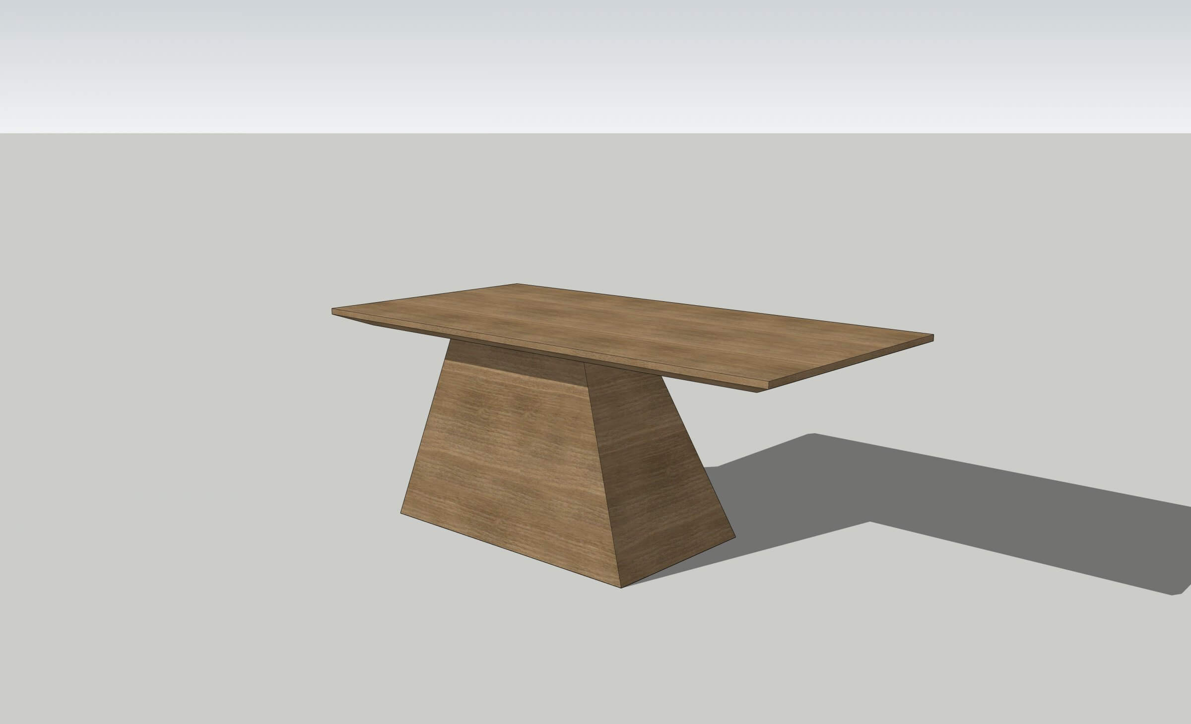 Wooden Table U.13 - Free 3D Model by hemanyudom