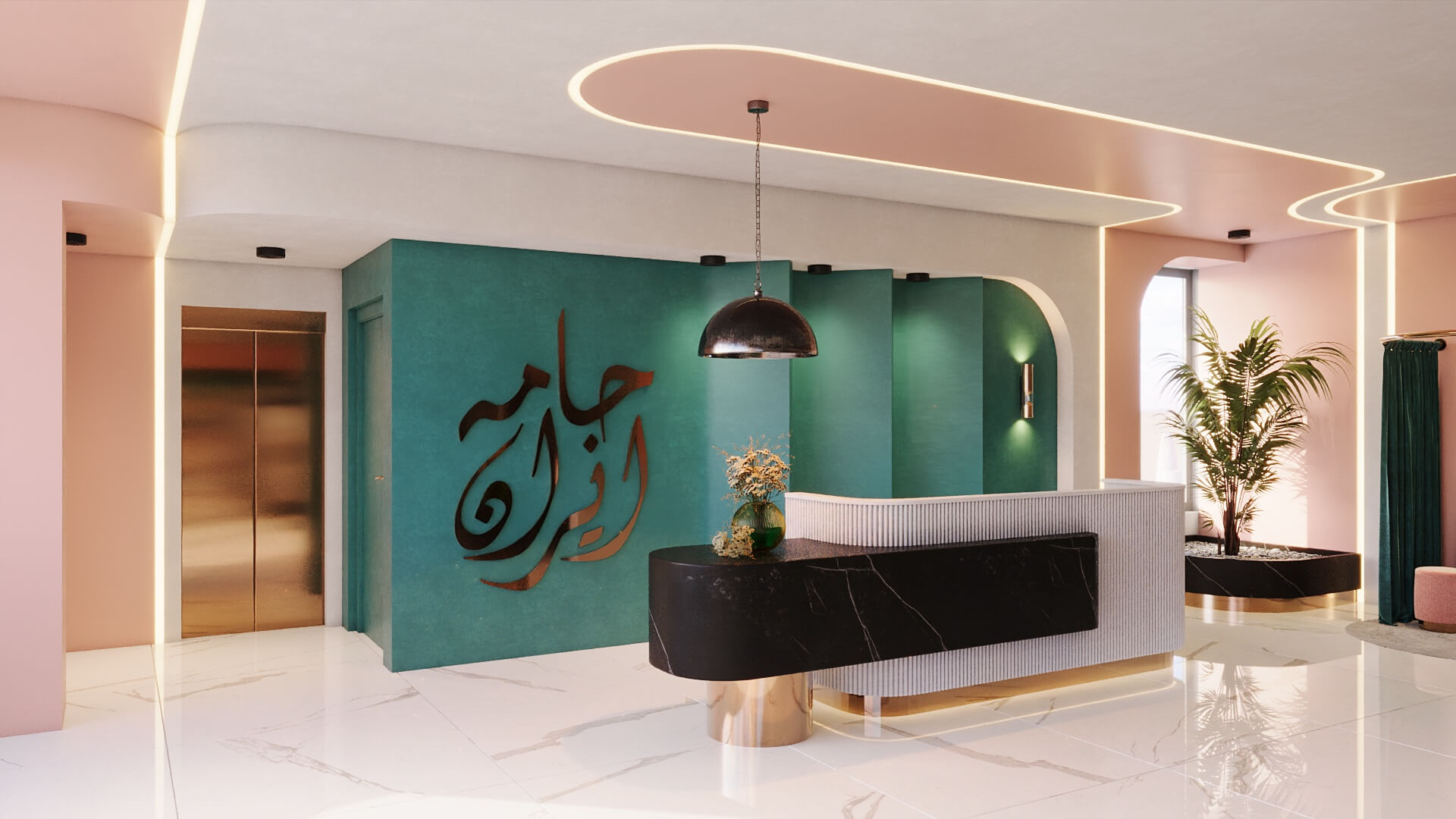 Modern Ladies Boutique Interior Design 3D Render by Hemase