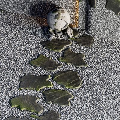 H68 Stone Pathway - PBR - 4K - 3ds max - Blender Free 3D Material or ...