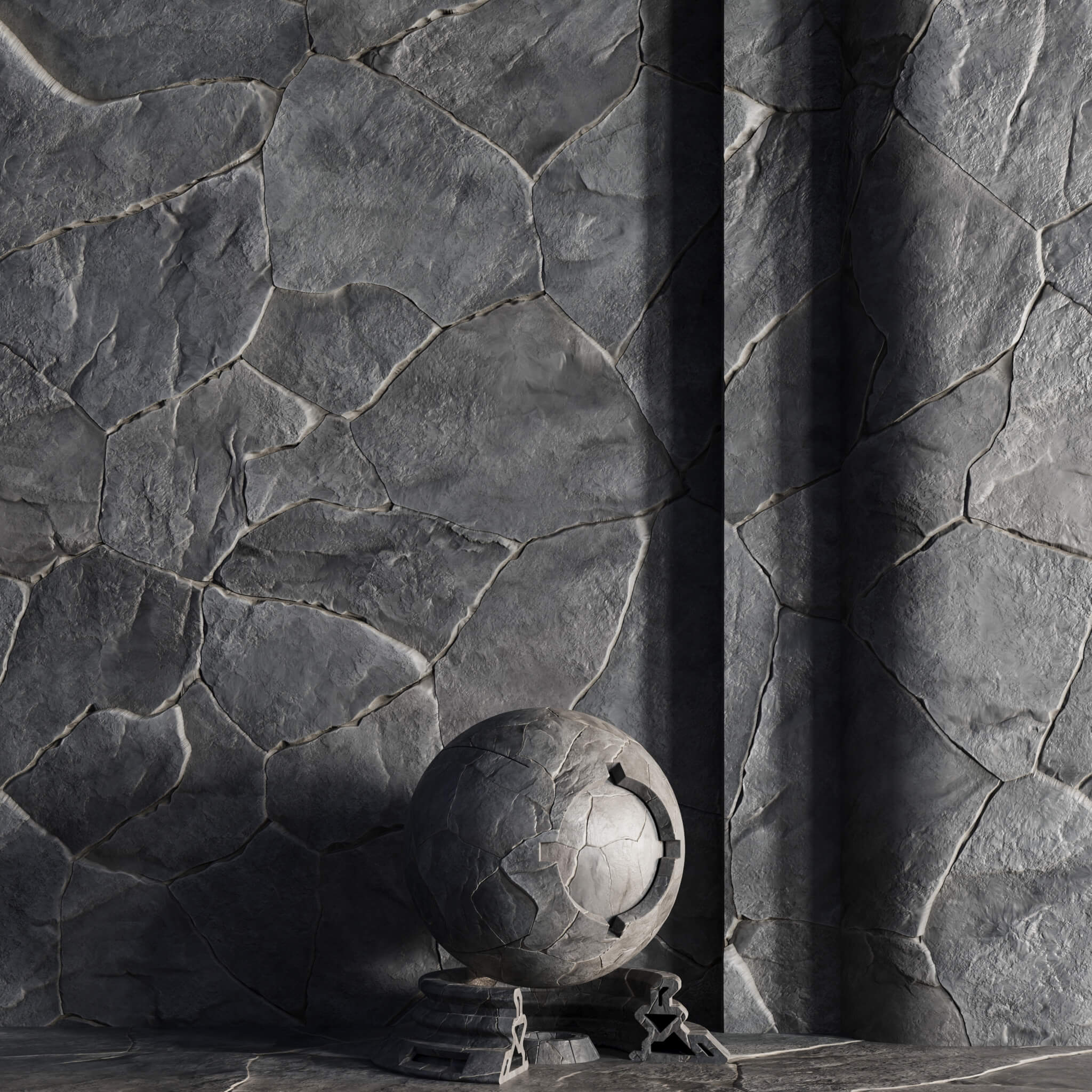 H75 Stone - PBR - 4K - 3ds Max - Blender 3D Material or Shader by Hemase