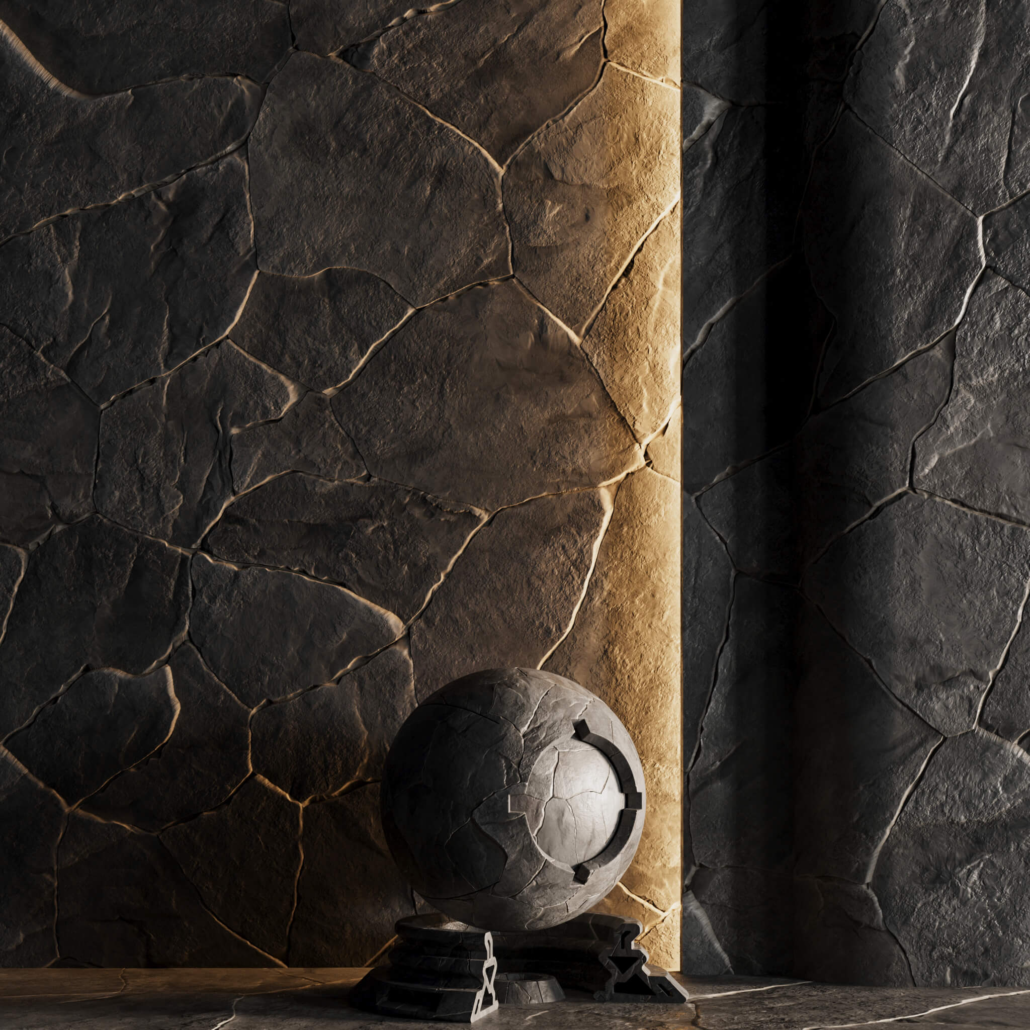 H75 Stone - PBR - 4K - 3ds Max - Blender 3D Material or Shader by Hemase