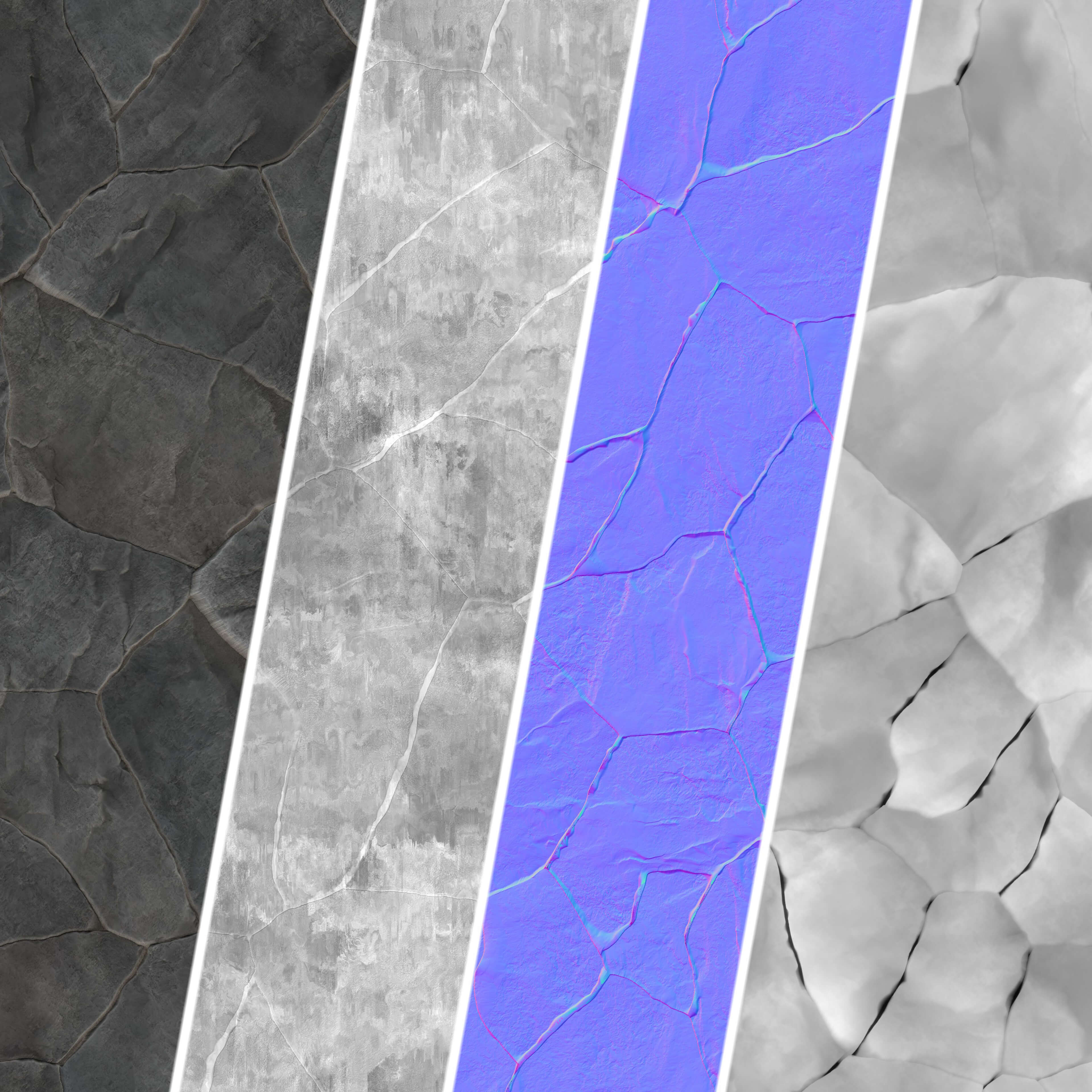 H75 Stone - PBR - 4K - 3ds Max - Blender 3D Material or Shader by Hemase