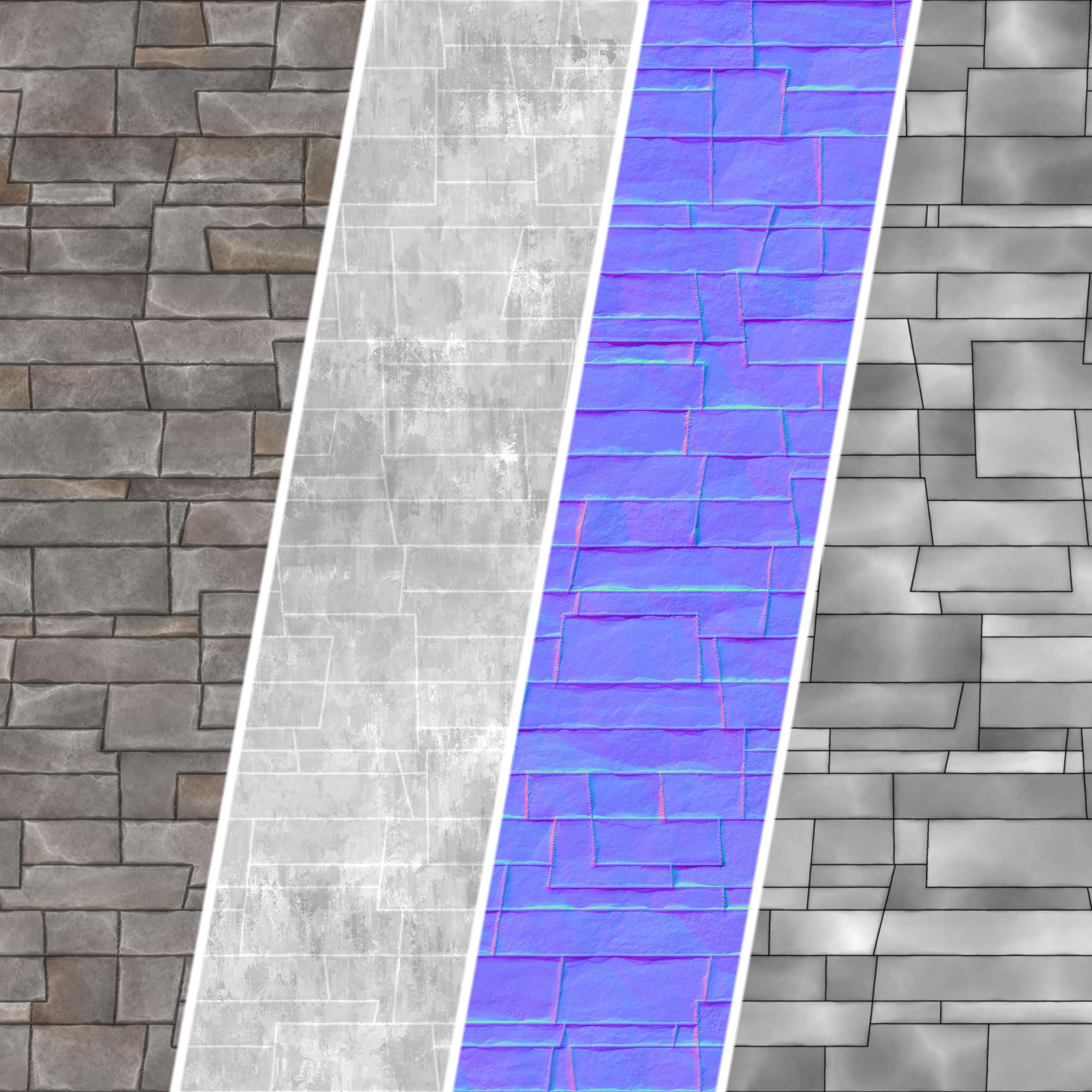 H79 Stone - PBR - 4K - 3ds Max - Blender 3D Material or Shader by Hemase