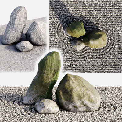 Uv Mapped Models | Landscape | Gardens | RenderHub