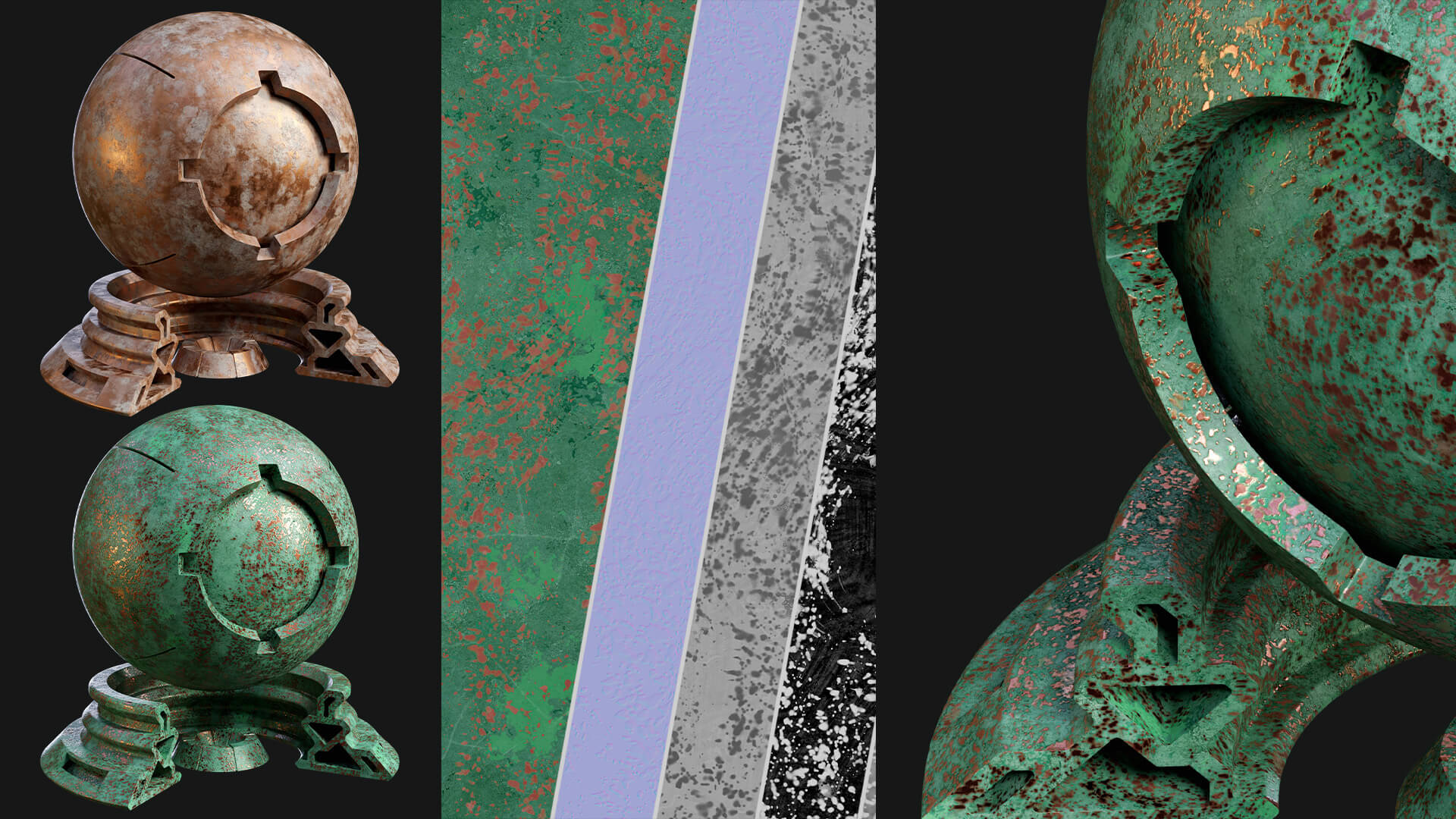 Plaster Patina Materials Collection - 20 PBR - Seamless - 4K 3D ...