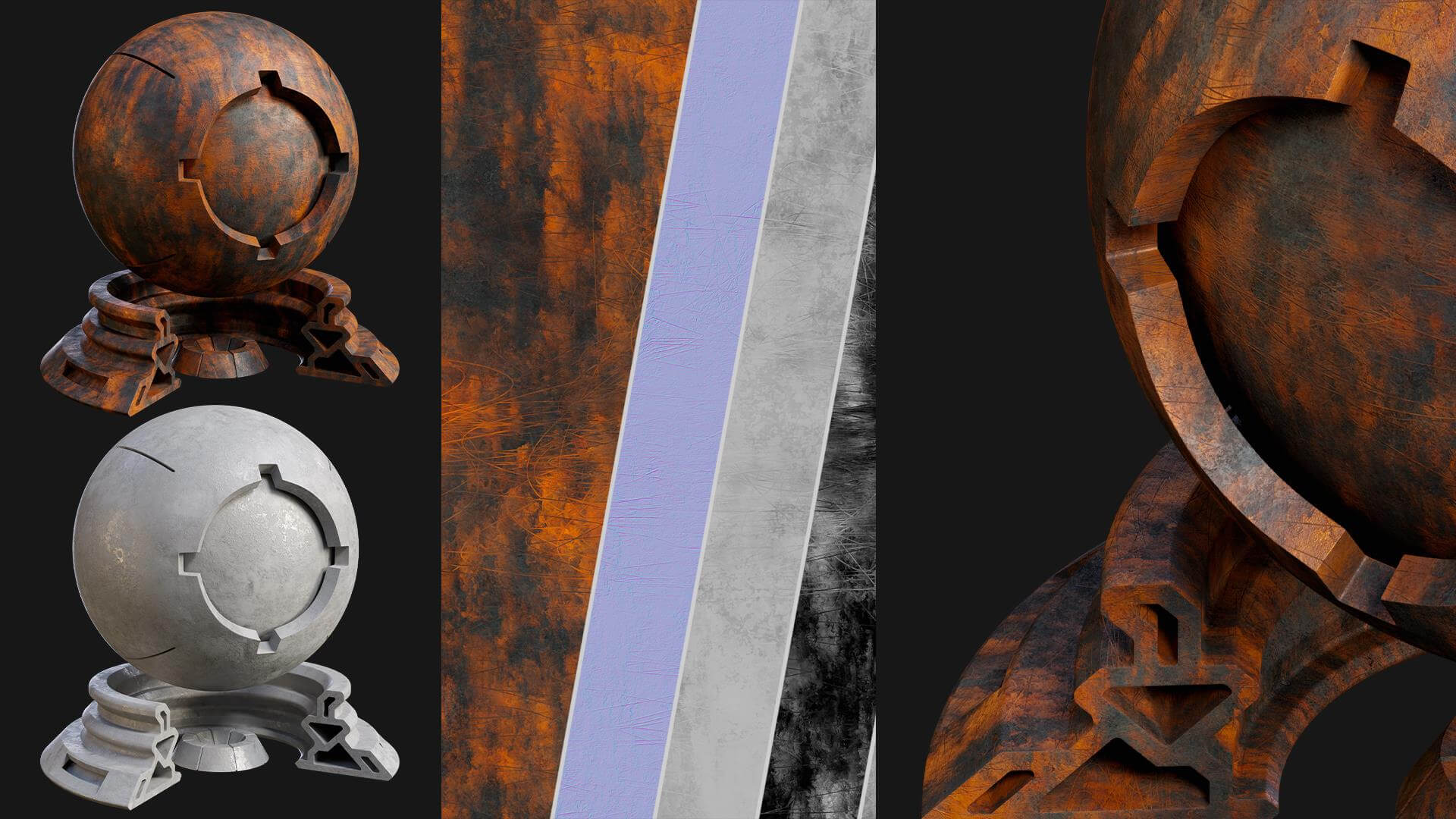 Plaster Patina Materials Collection - 20 PBR - Seamless - 4K 3D ...