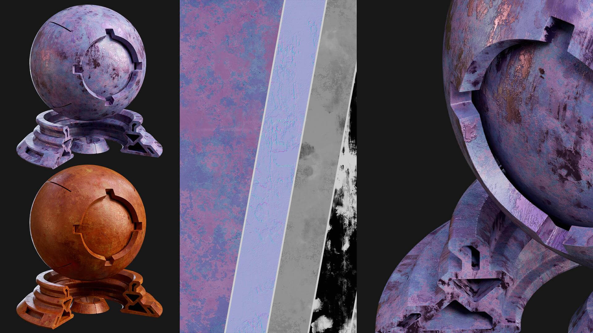 Plaster Patina Materials Collection - 20 PBR - Seamless - 4K 3D ...