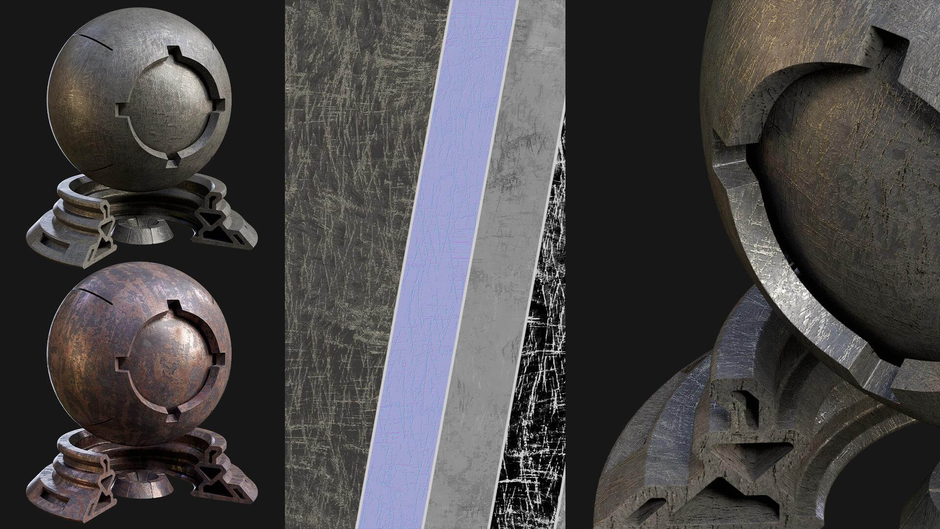 Plaster Patina Materials Collection - 20 PBR - Seamless - 4K 3D ...