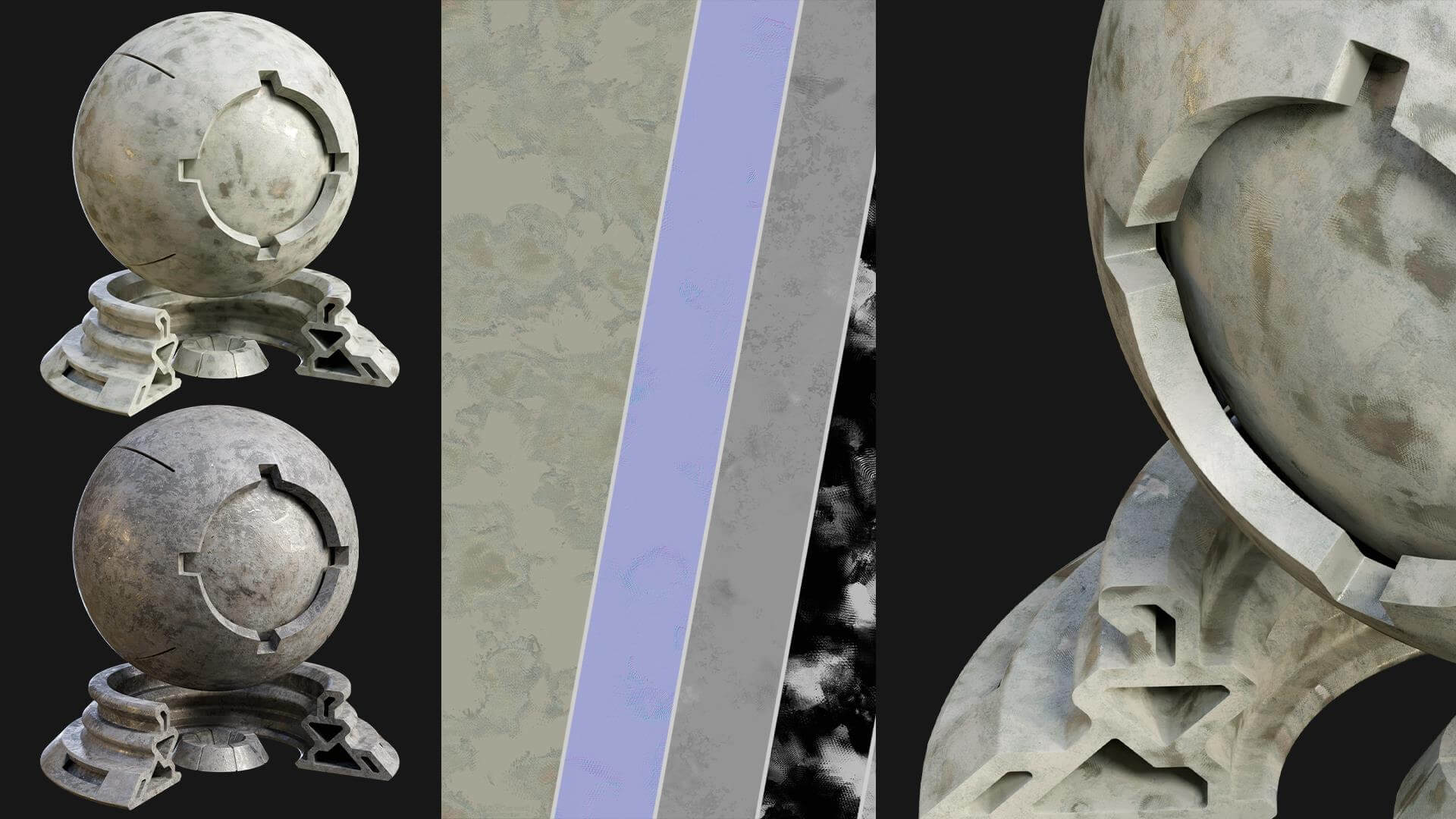 Plaster Patina Materials Collection - 20 PBR - Seamless - 4K 3D ...