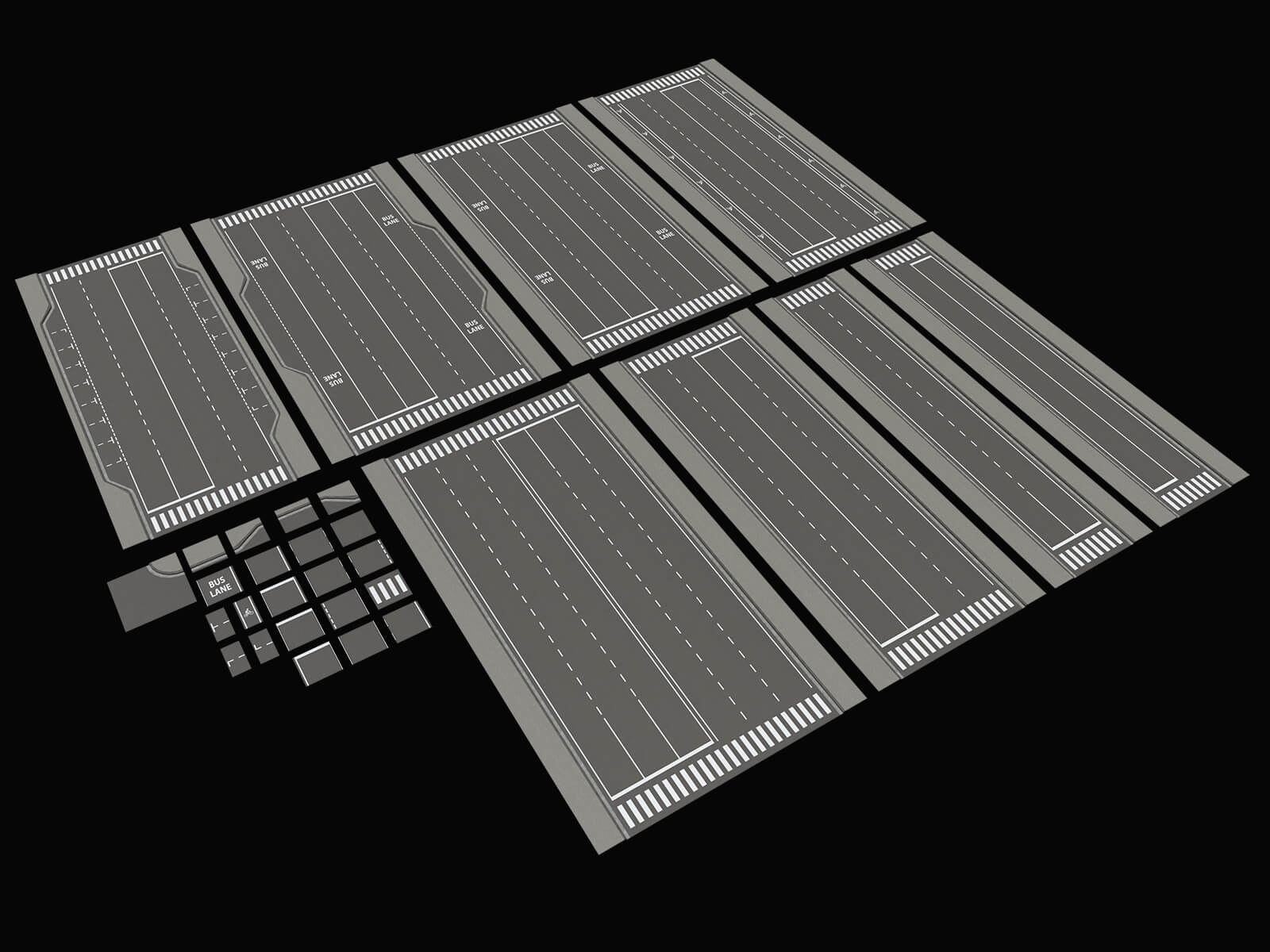 City Streets Construction Kit - 3D Model by Hend_Z
