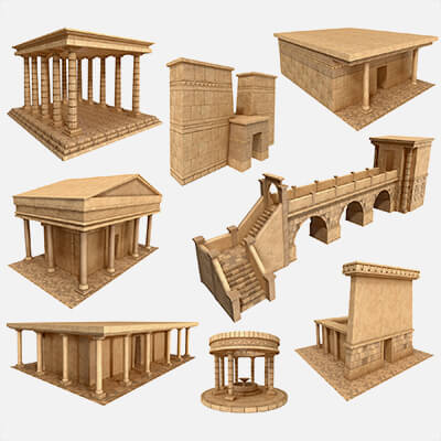 Maya 3D Models | Buildings | Temples | RenderHub