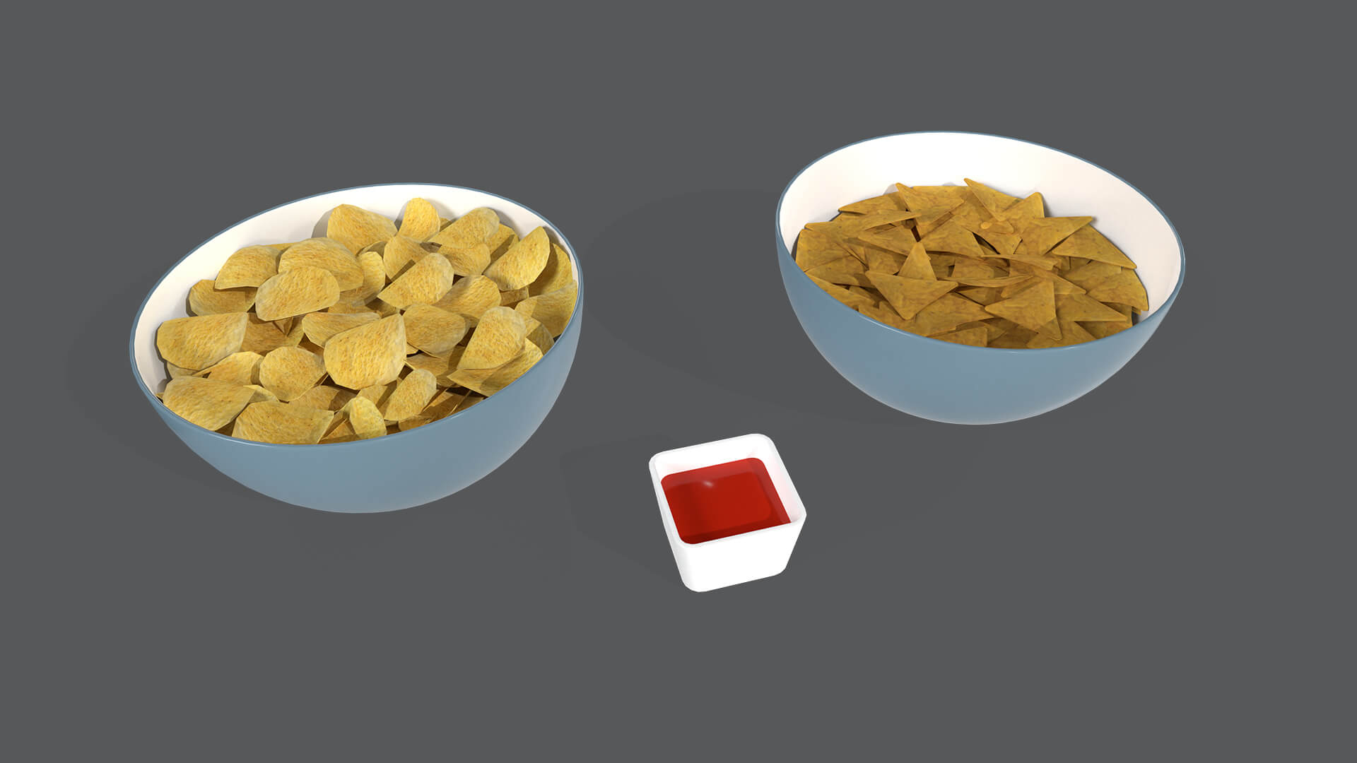 Lowpoly Chips Pack - 3D Model by Hend_Z
