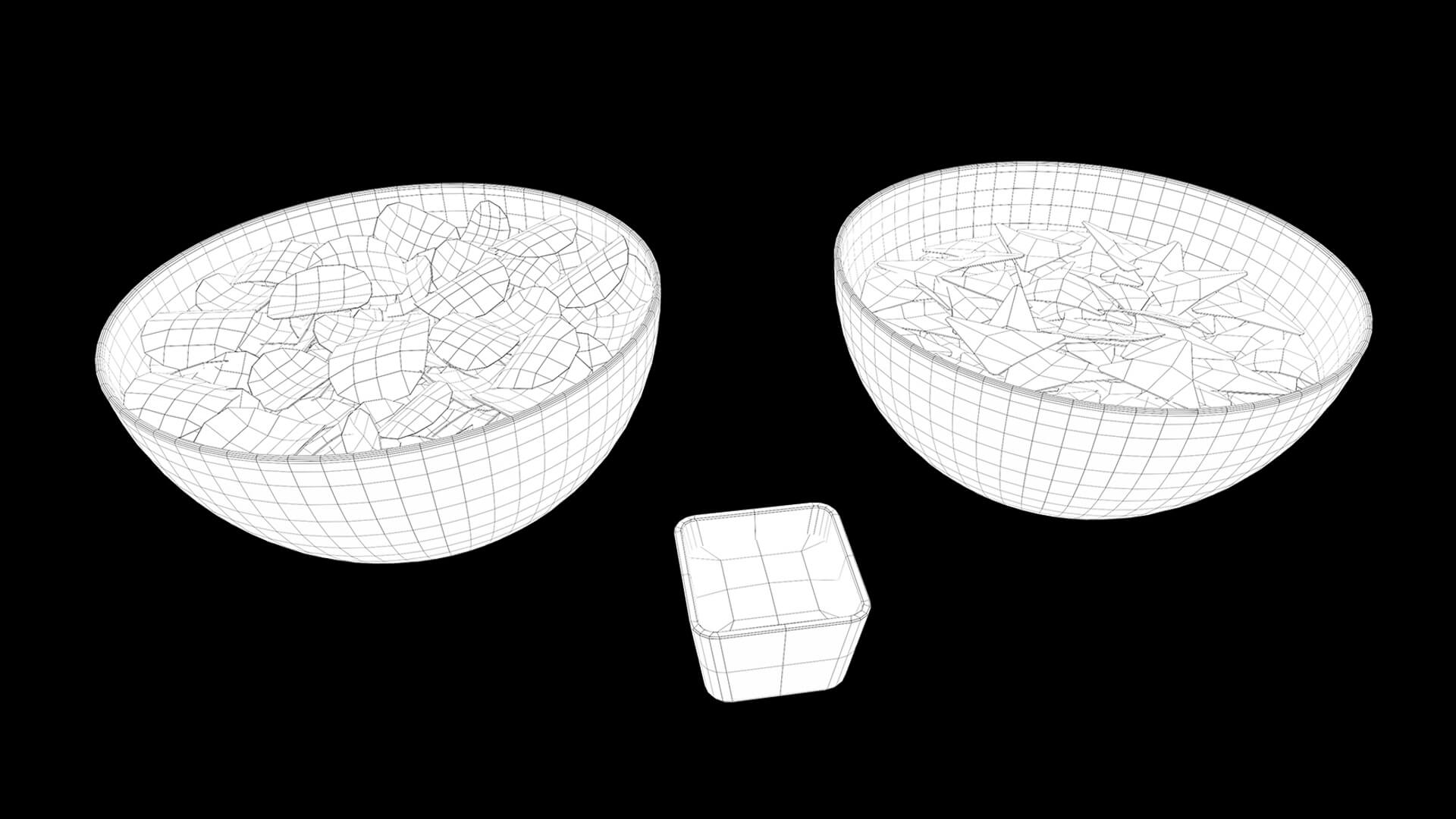 Lowpoly Chips Pack - 3D Model by Hend_Z