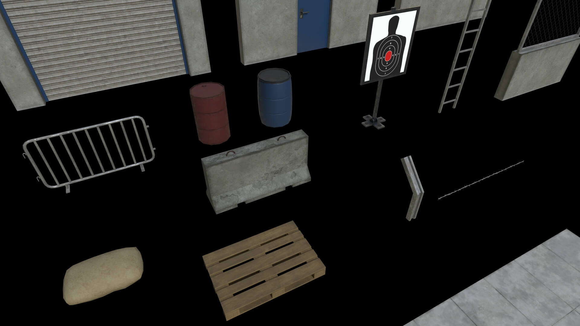 Lowpoly FPS Modular Map Kit - 3D Model by Hend_Z