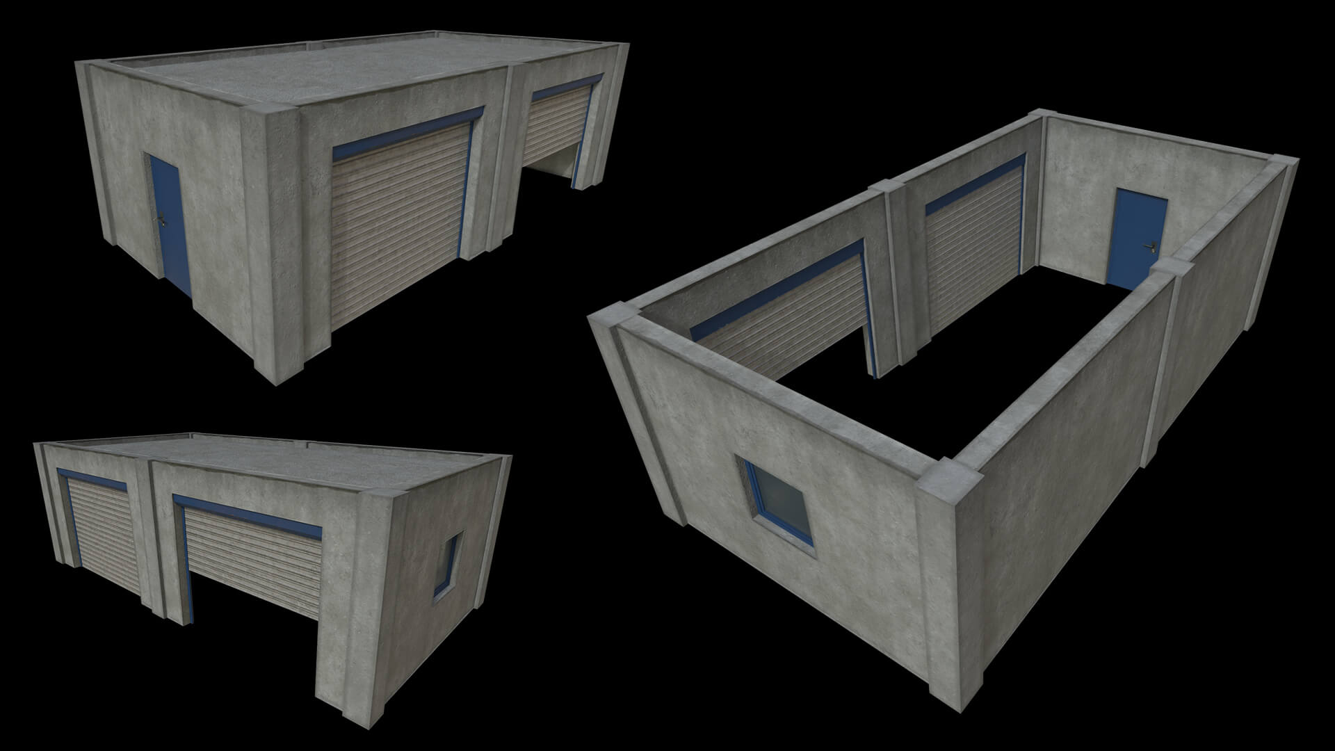 Lowpoly FPS Modular Map Kit - 3D Model by Hend_Z