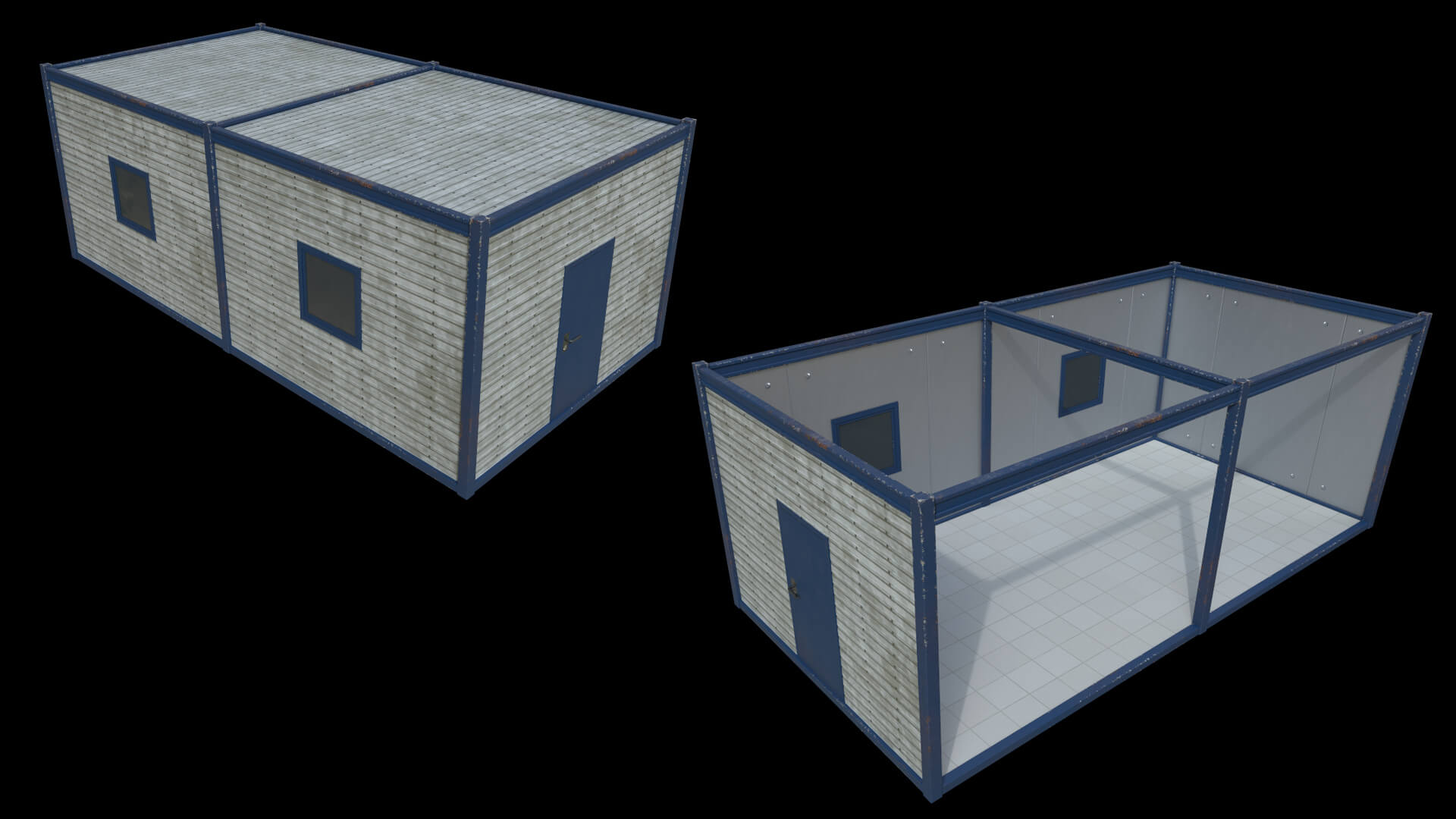 Lowpoly FPS Modular Map Kit - 3D Model by Hend_Z