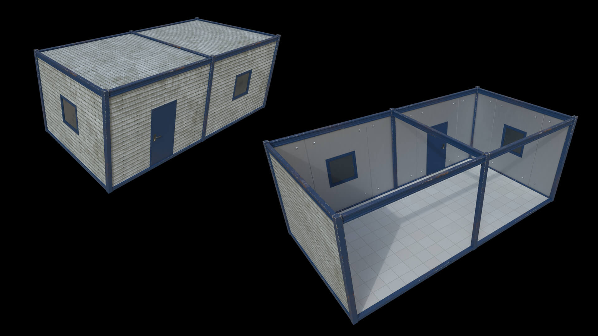 Lowpoly FPS Modular Map Kit - 3D Model by Hend_Z