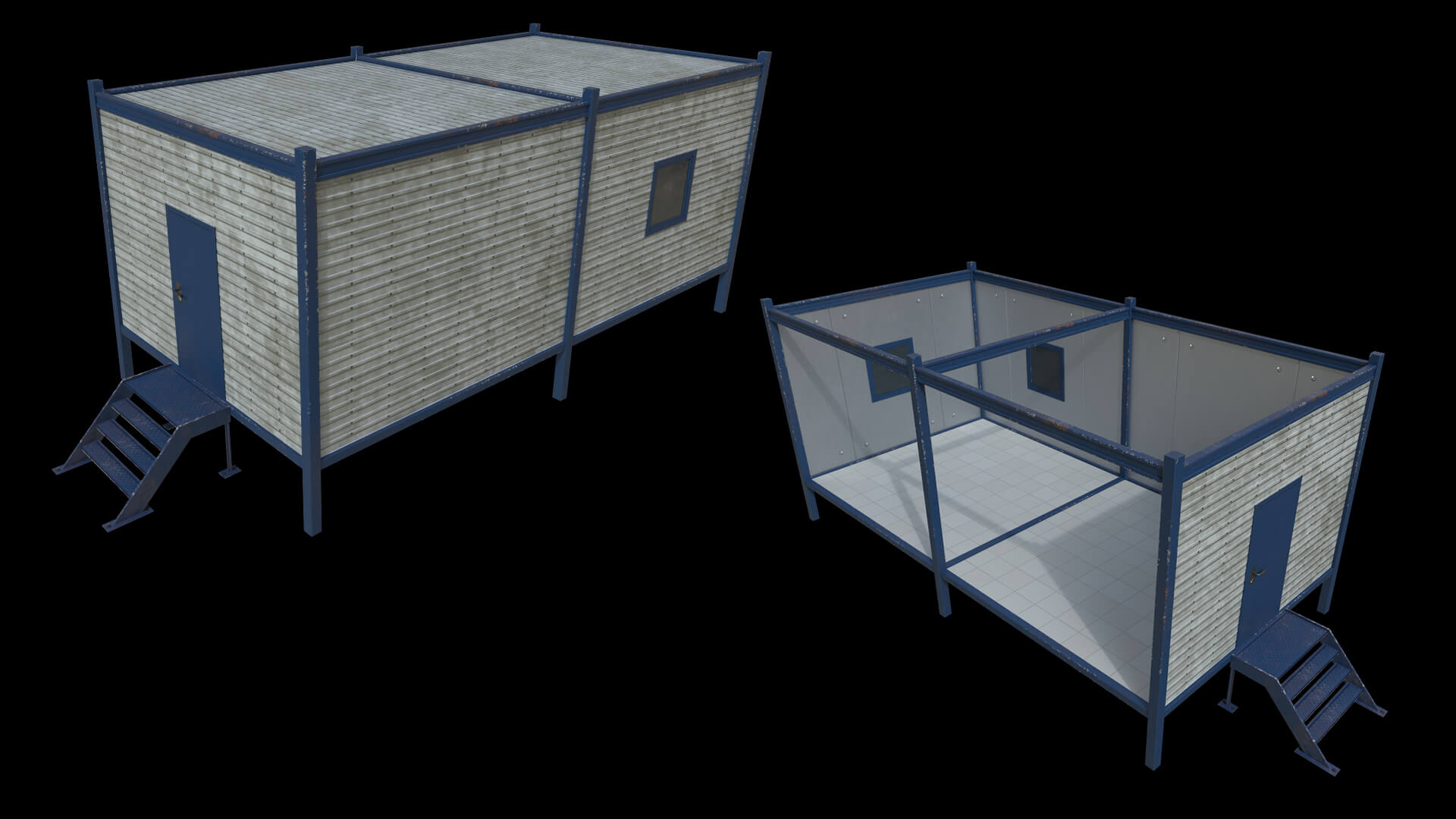 Lowpoly FPS Modular Map Kit - 3D Model by Hend_Z