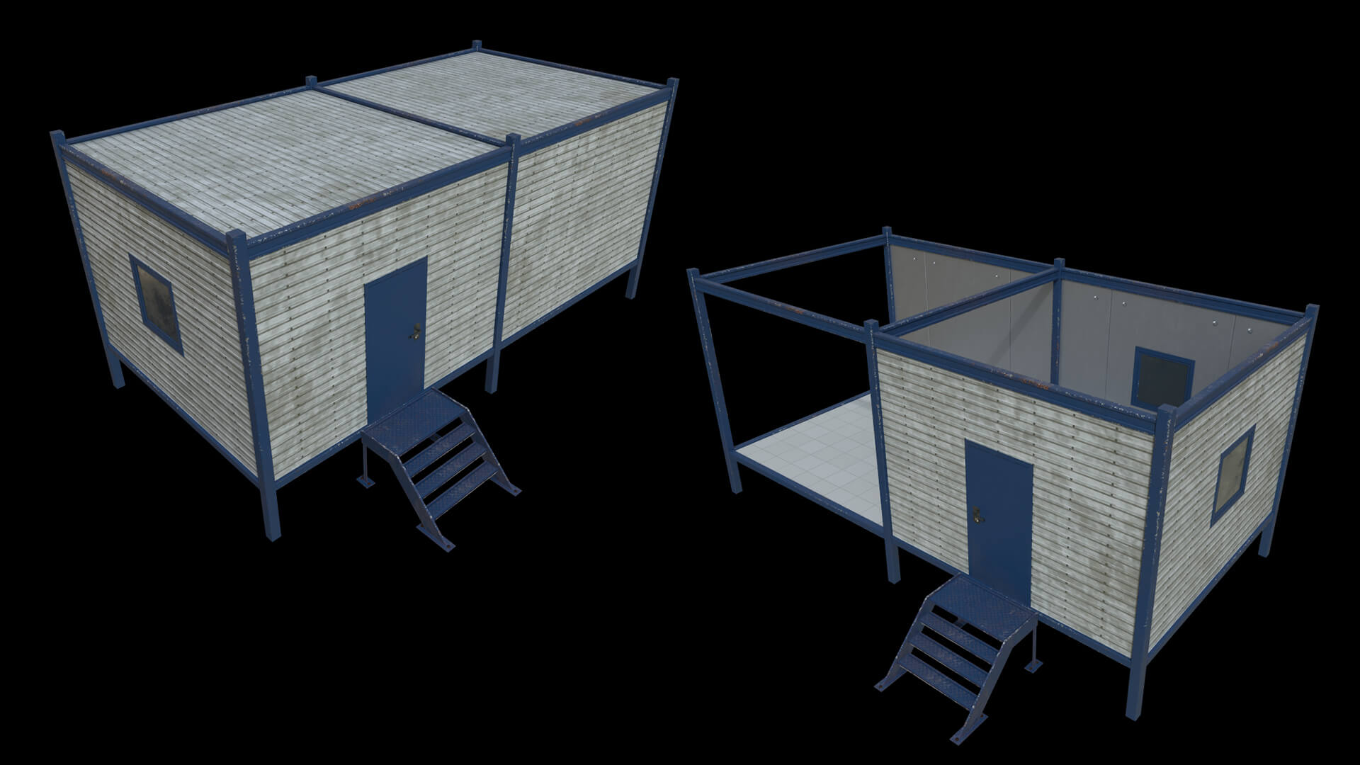 Lowpoly FPS Modular Map Kit - 3D Model by Hend_Z