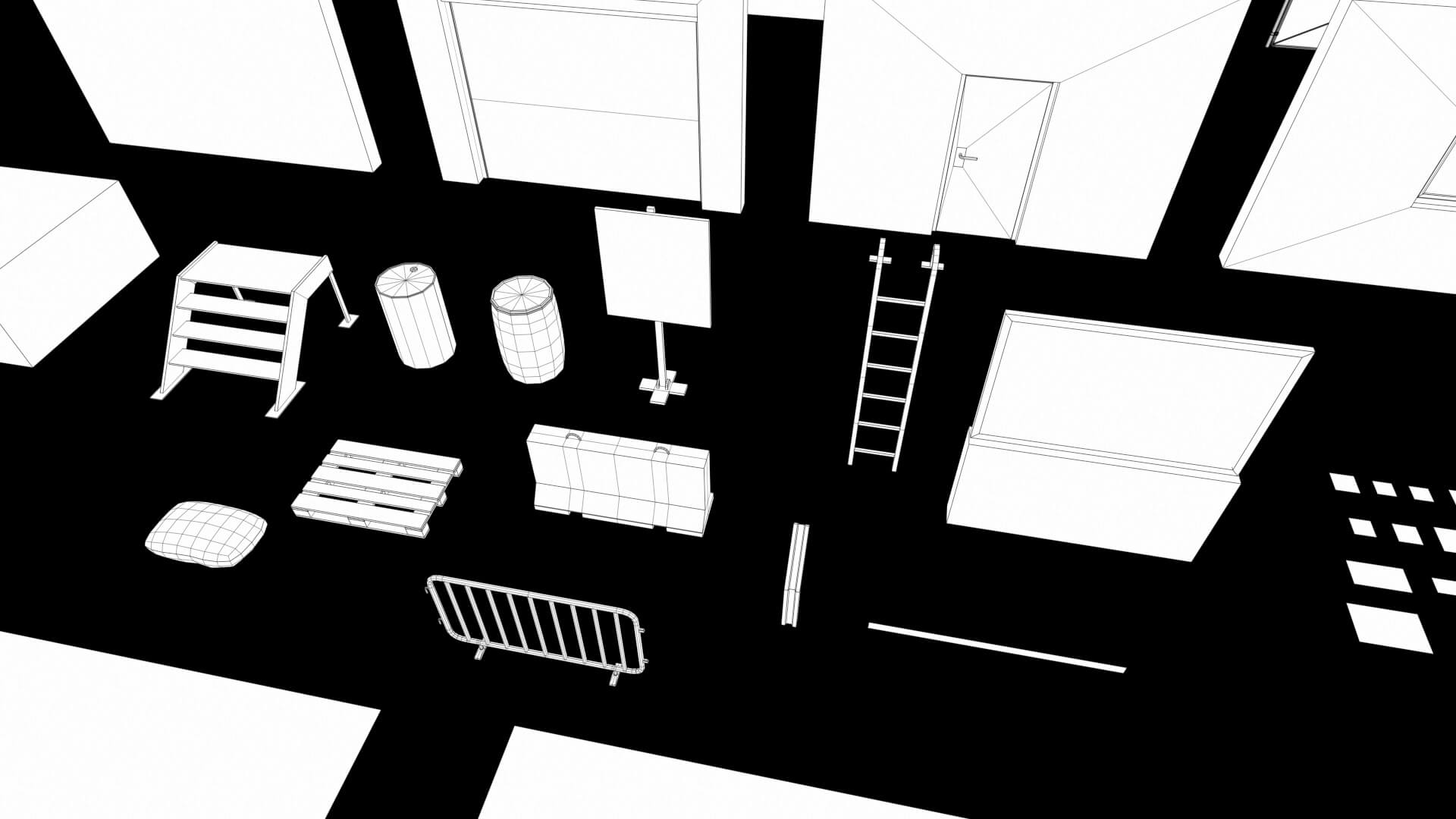 Lowpoly FPS Modular Map Kit - 3D Model by Hend_Z