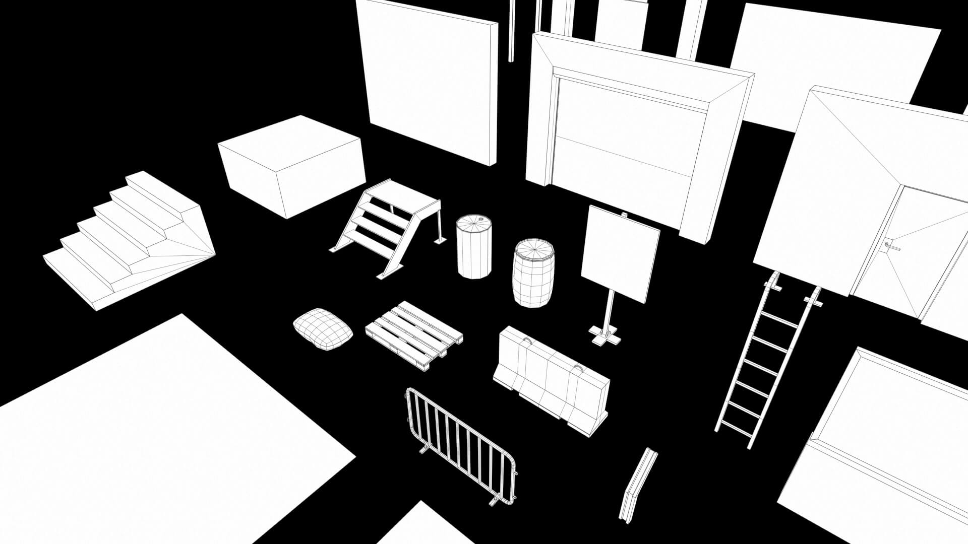 Lowpoly FPS Modular Map Kit - 3D Model by Hend_Z