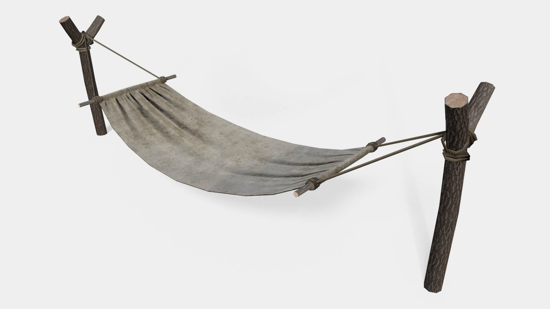 Lowpoly Hammock - 3D Model by Hend_Z