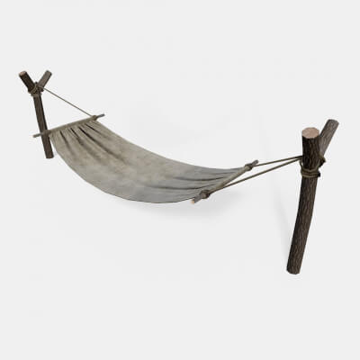 Lowpoly Hammock - 3D Model by Hend_Z