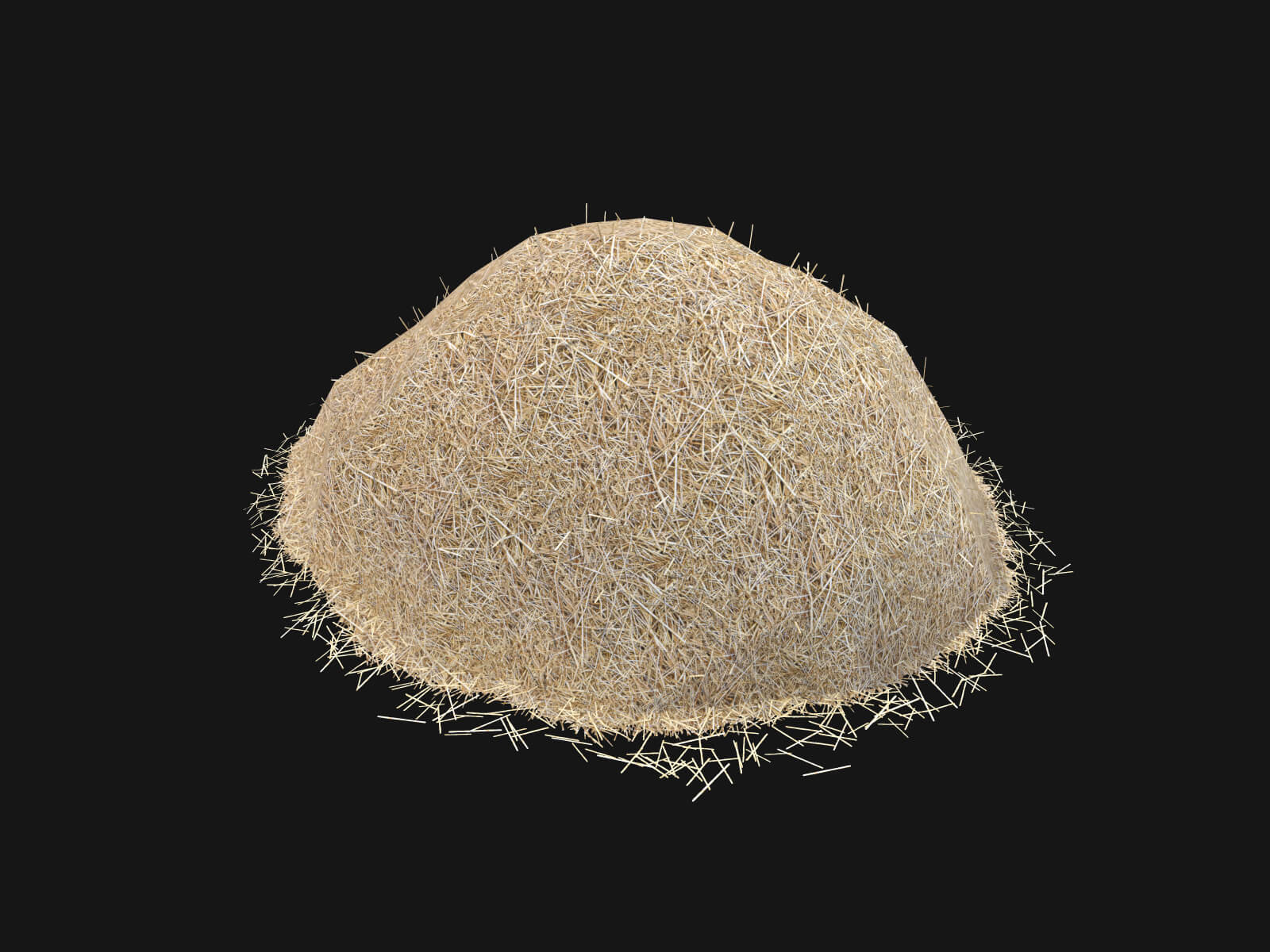 Low Poly Hay Pile With Lod - 3D Model by Hend_Z