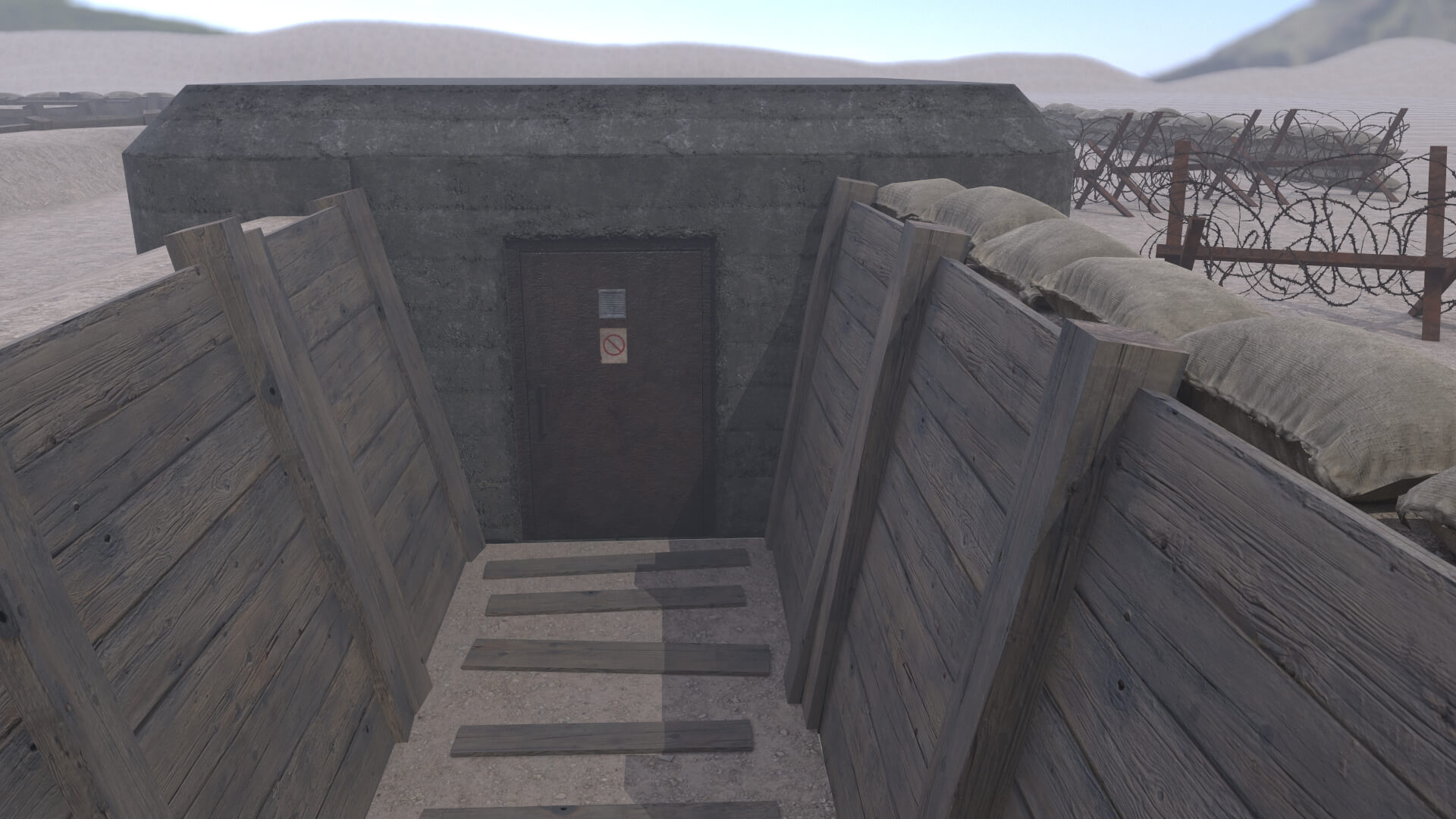 Lowpoly Modular War Trenches Kit - 3D Model by Hend_Z