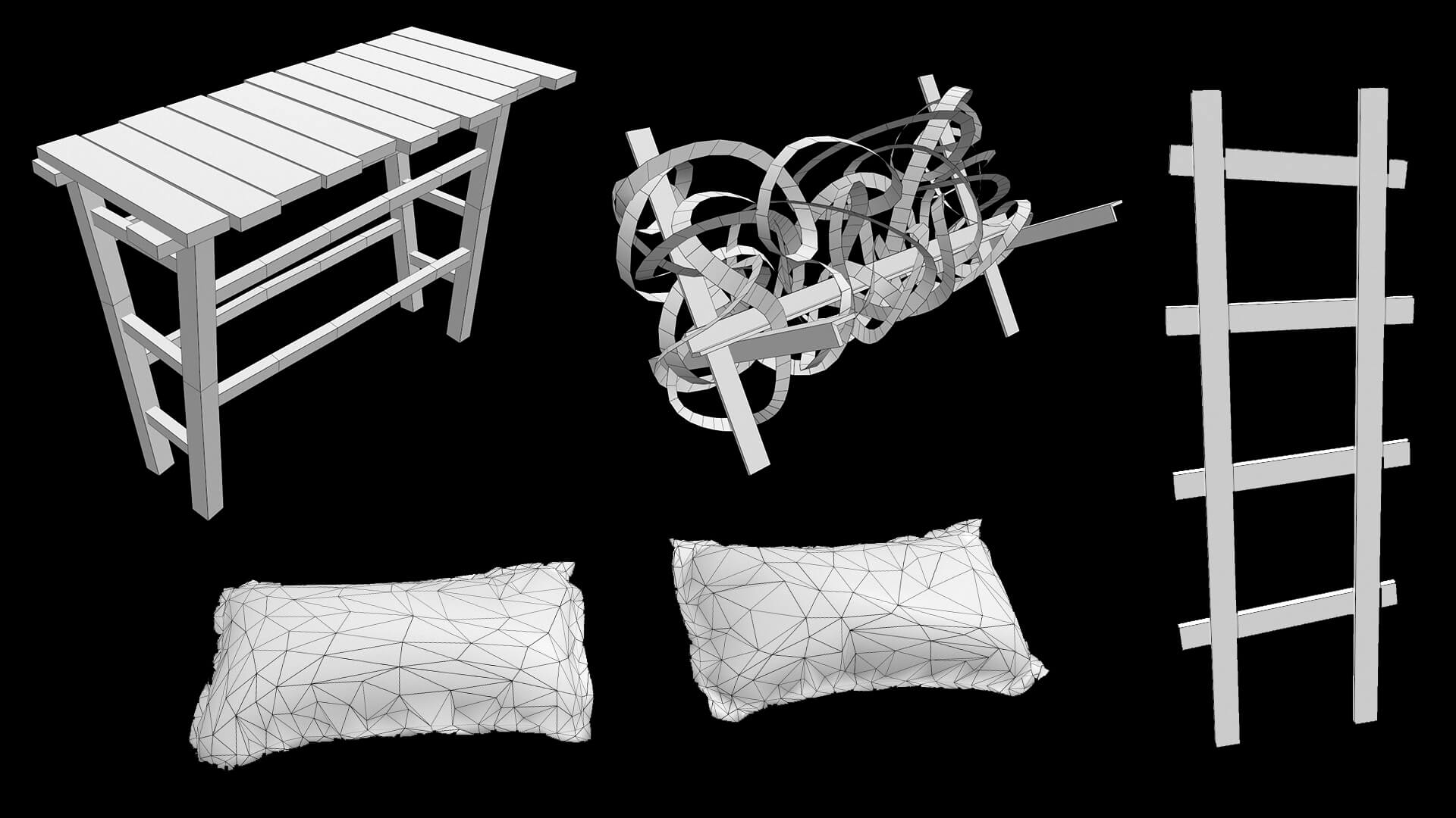 Lowpoly Modular War Trenches Kit - 3D Model by Hend_Z