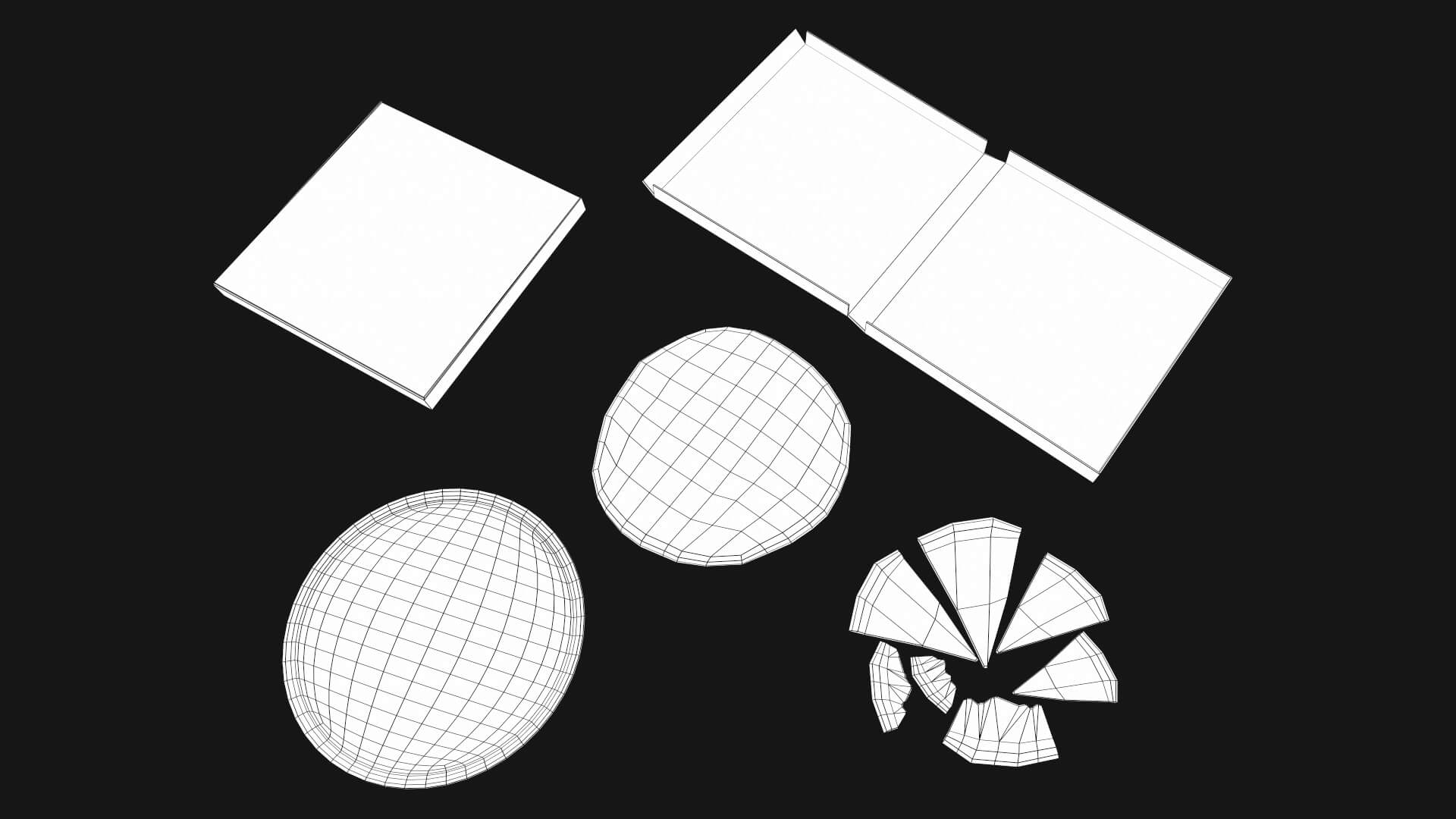 Low Poly Pizza Pack - 3D Model by Hend_Z