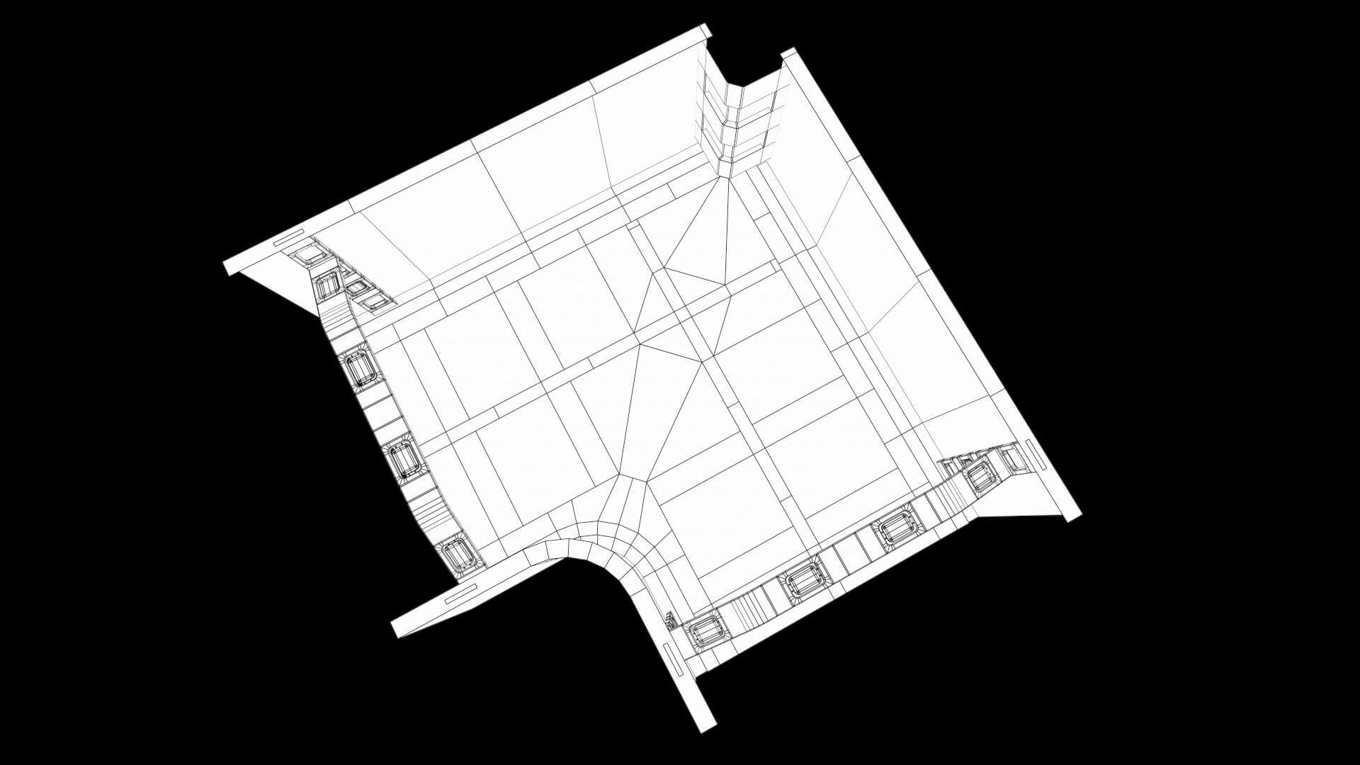 Low Poly Sci-Fi Modular Corridor V2 3D Model by Hend_Z