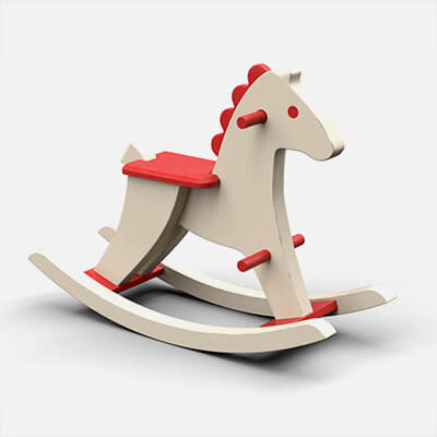 Rocking Horse - 3D Model by Hend_Z