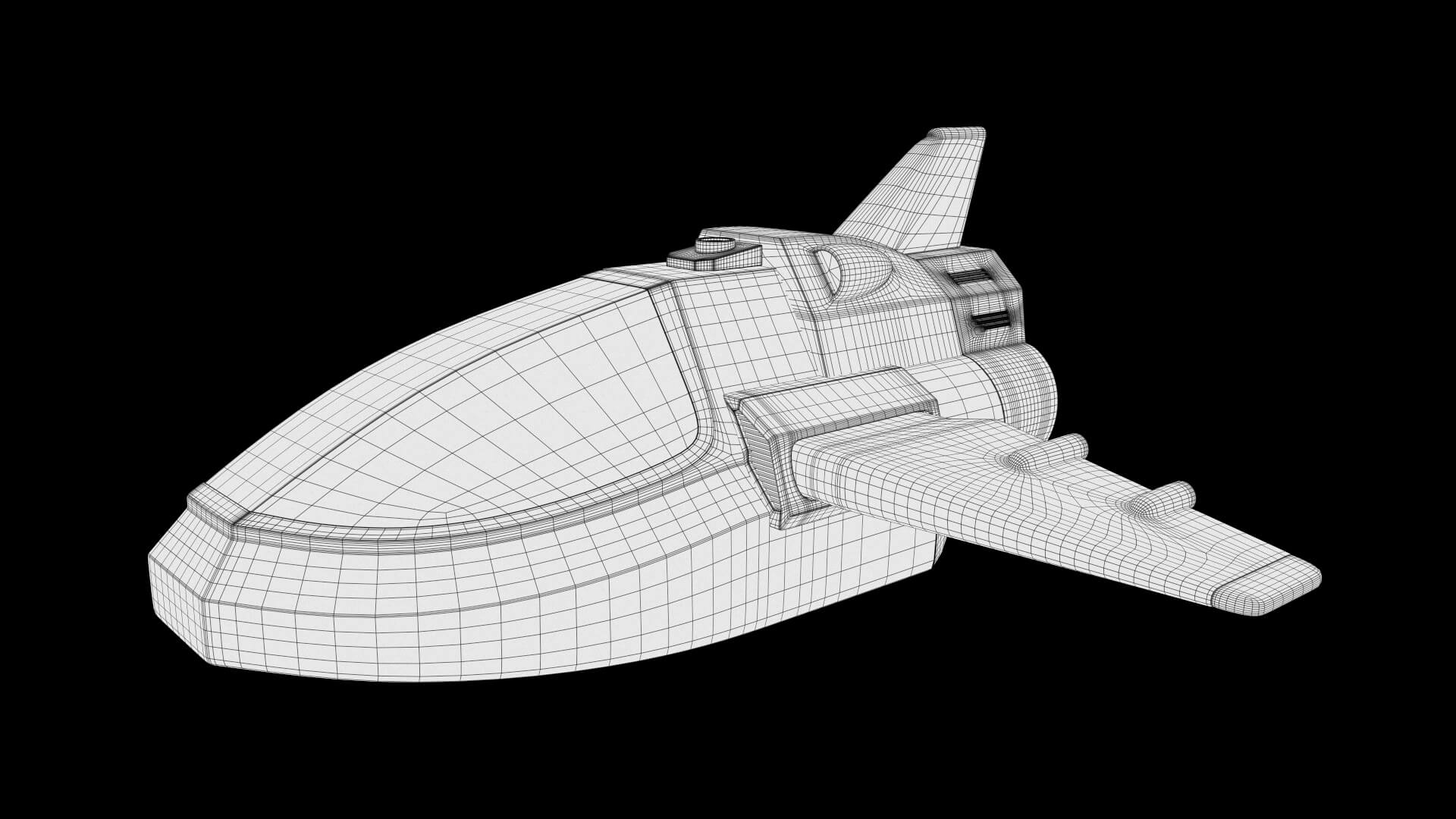 Sci-Fi Vehicle With Interior 3D Model by Hend_Z