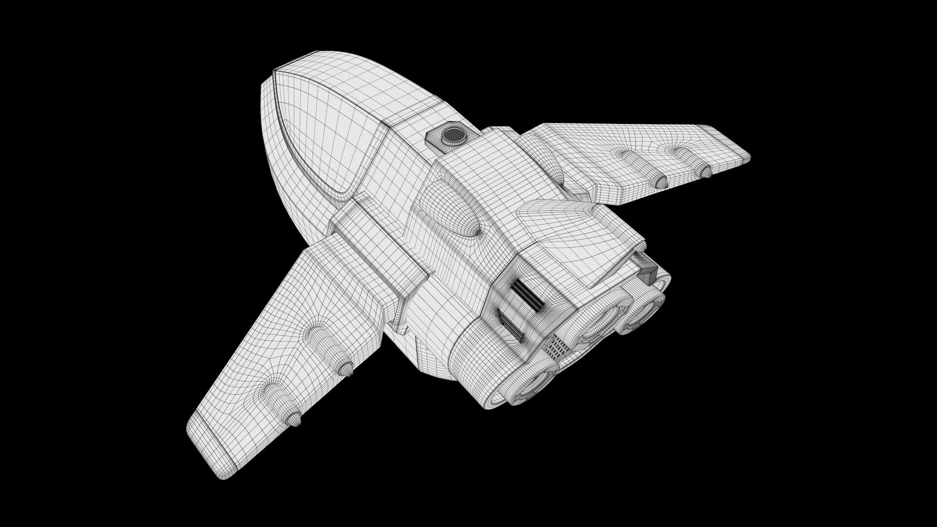 Sci-Fi Vehicle With Interior 3D Model by Hend_Z