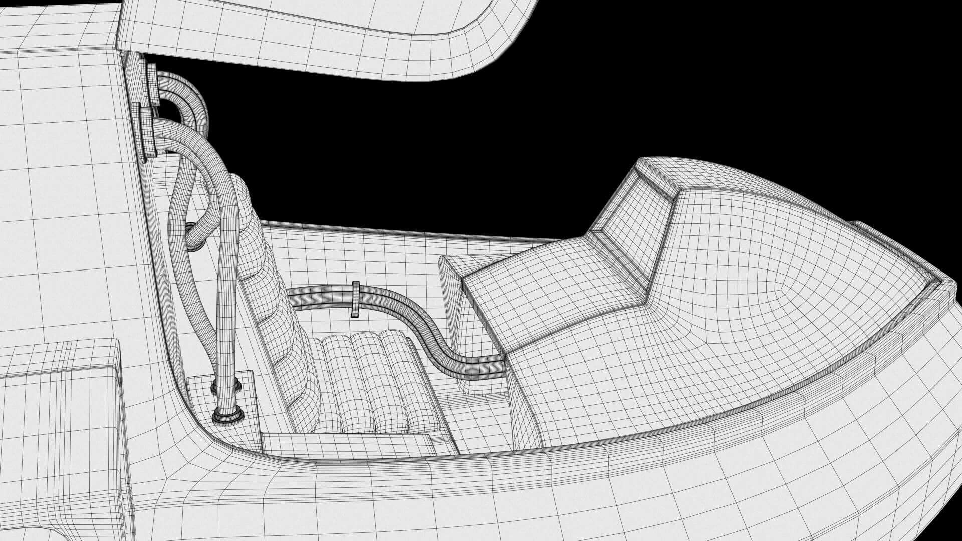 Sci-Fi Vehicle With Interior 3D Model by Hend_Z