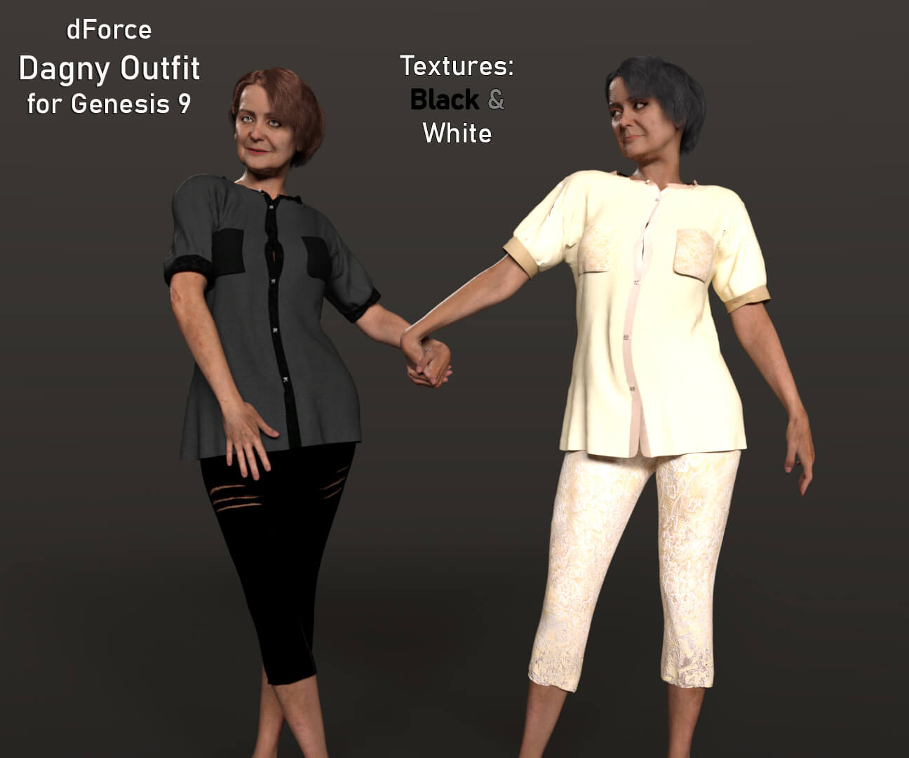 Dagny Character and Outfit for Genesis 9 - Daz Content by Henrika