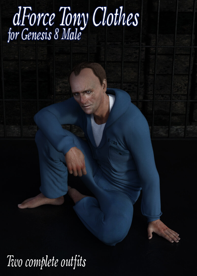 dForce Tony Clothes for Genesis 8 Male - Daz Content by Henrika