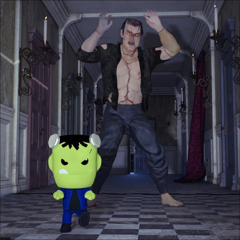 Frankenstein for Genesis 9 - Free Daz Content by Henrika