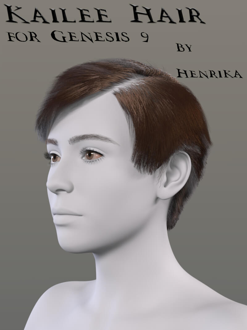 Kailee Hair for Genesis 9 - Daz Content by Henrika