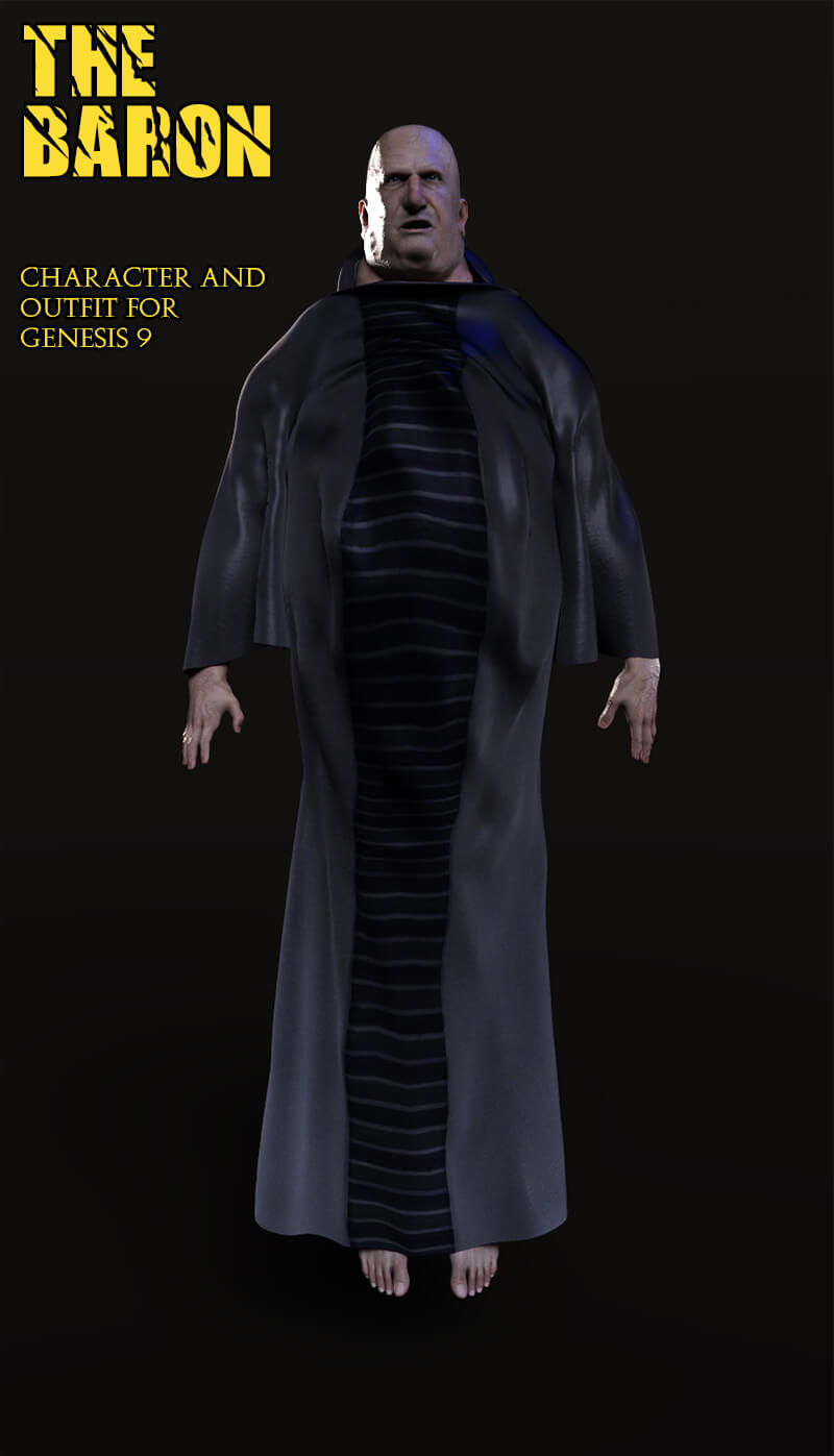 The Baron Character and Outfit for Genesis 9 - Daz Content by Henrika
