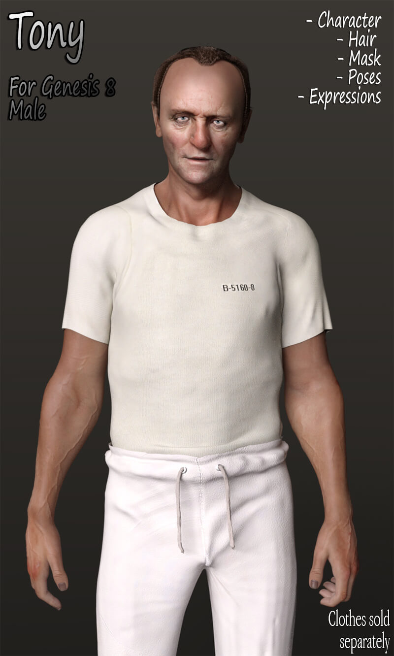 Tony for Genesis 8 Male - Daz Content by Henrika