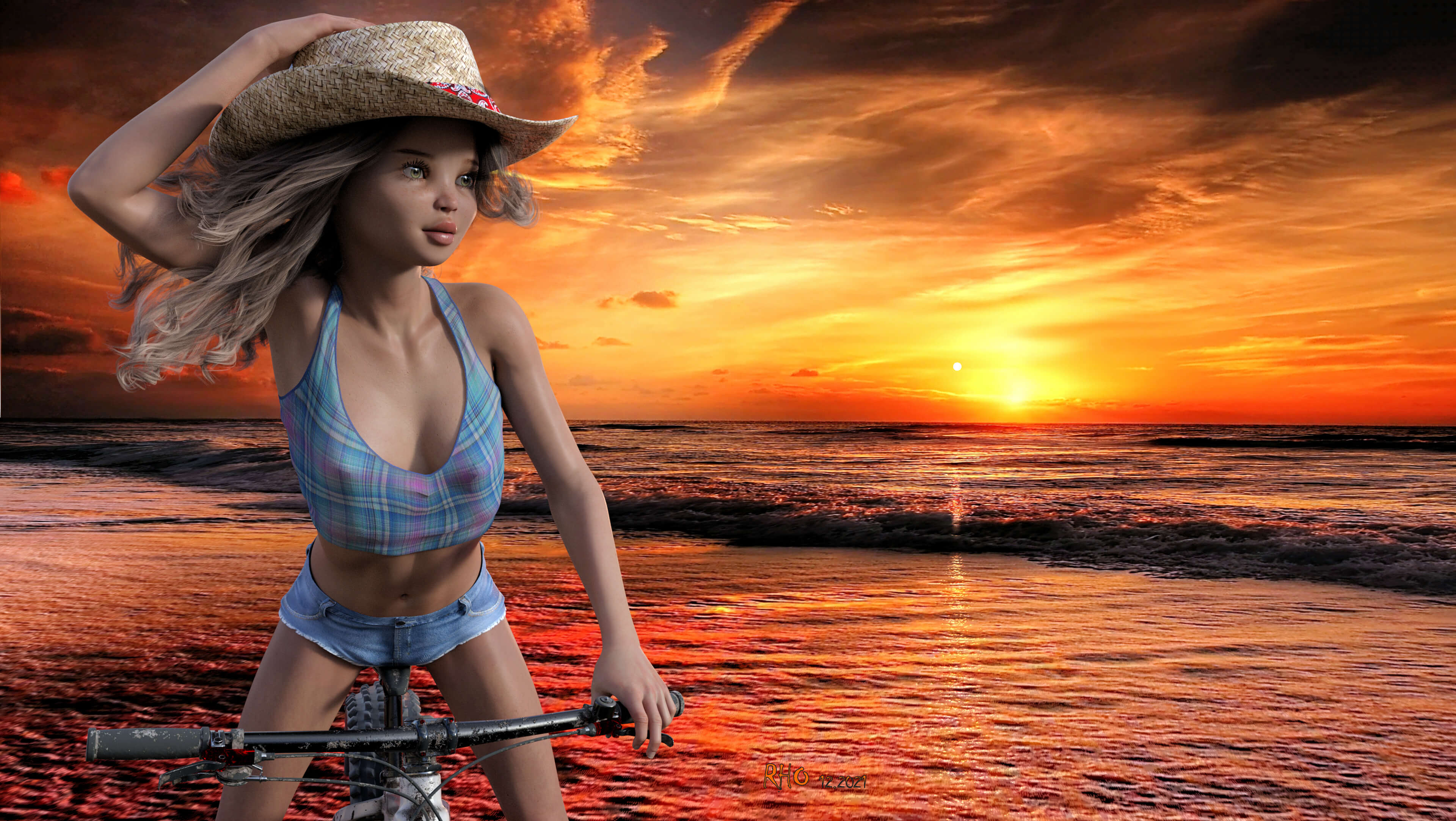 Beautiful Evening on the Texas Coast 3D Render | RenderHub Gallery